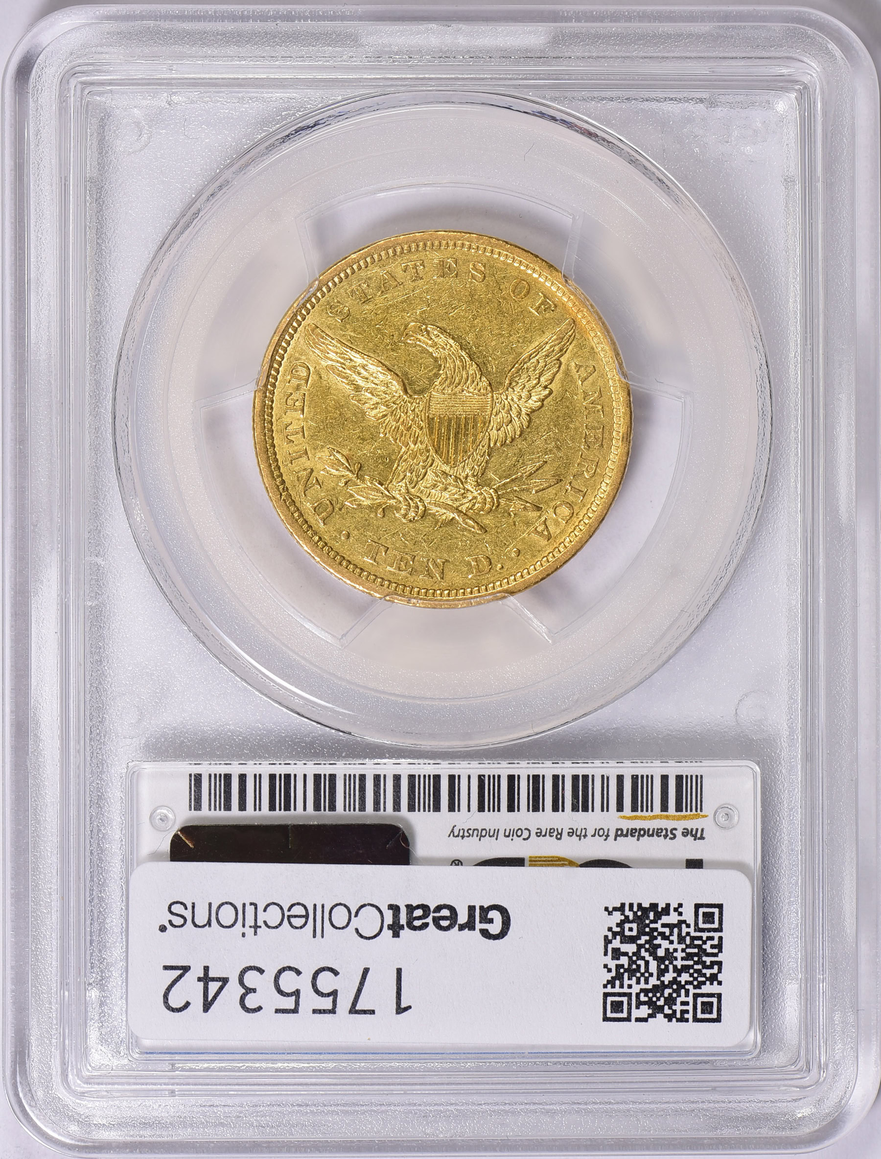 1840 Liberty Gold Eagle PCGS AU-50 (Item 1755342) | GreatCollections ...