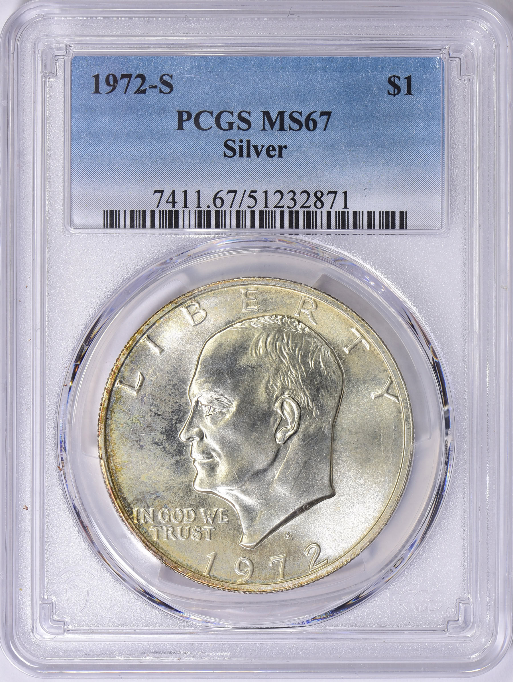 1972-S Eisenhower Dollar Silver PCGS MS-67 (Item 1755471 ...
