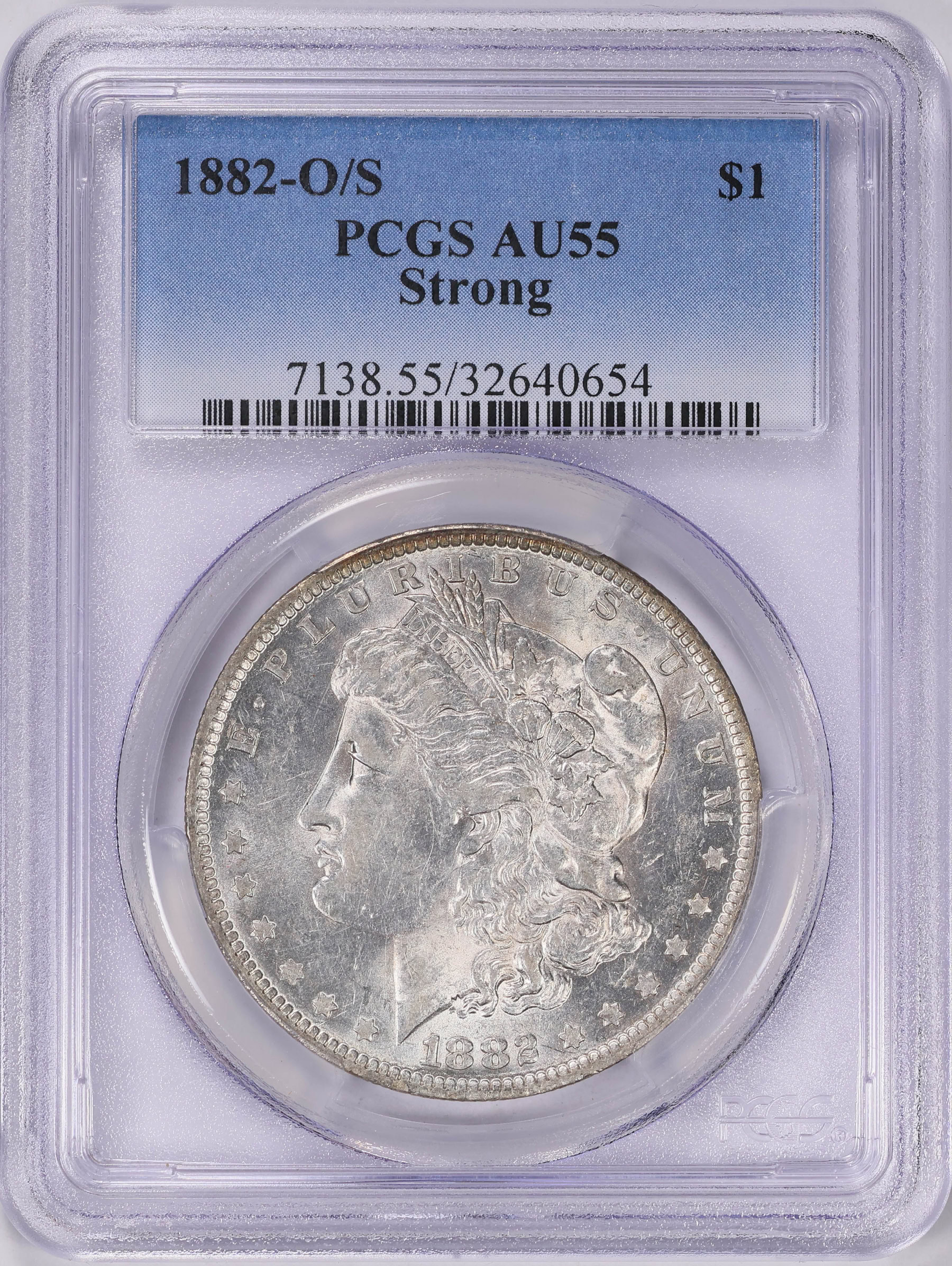 1882-O/S Morgan Silver Dollar Strong PCGS AU-55 (VSS VAM-4) (Item 1755509) | GreatCollections ...