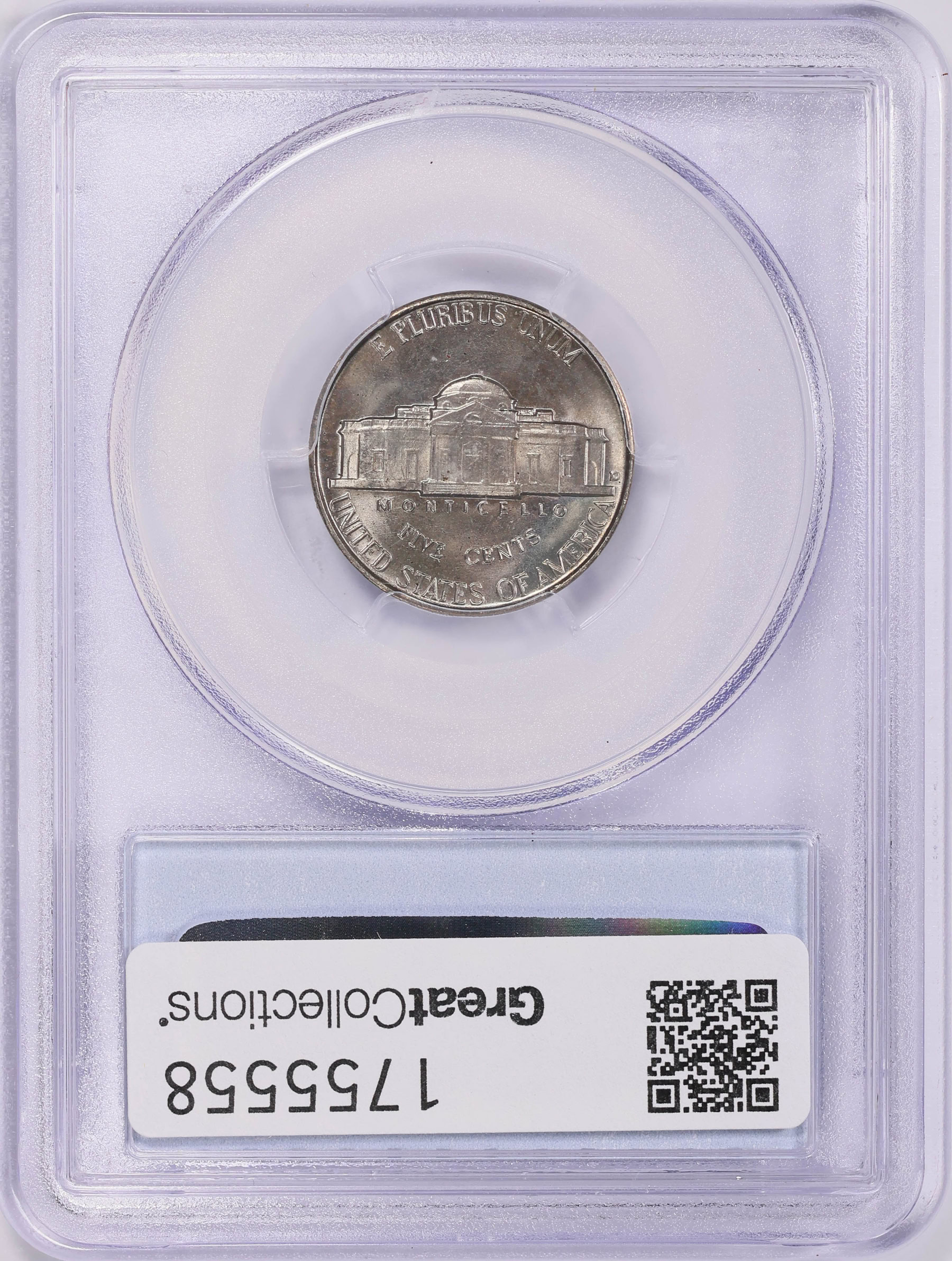 1958-D Jefferson Nickel PCGS MS-66 FS (Toned) (Item 1755558 ...