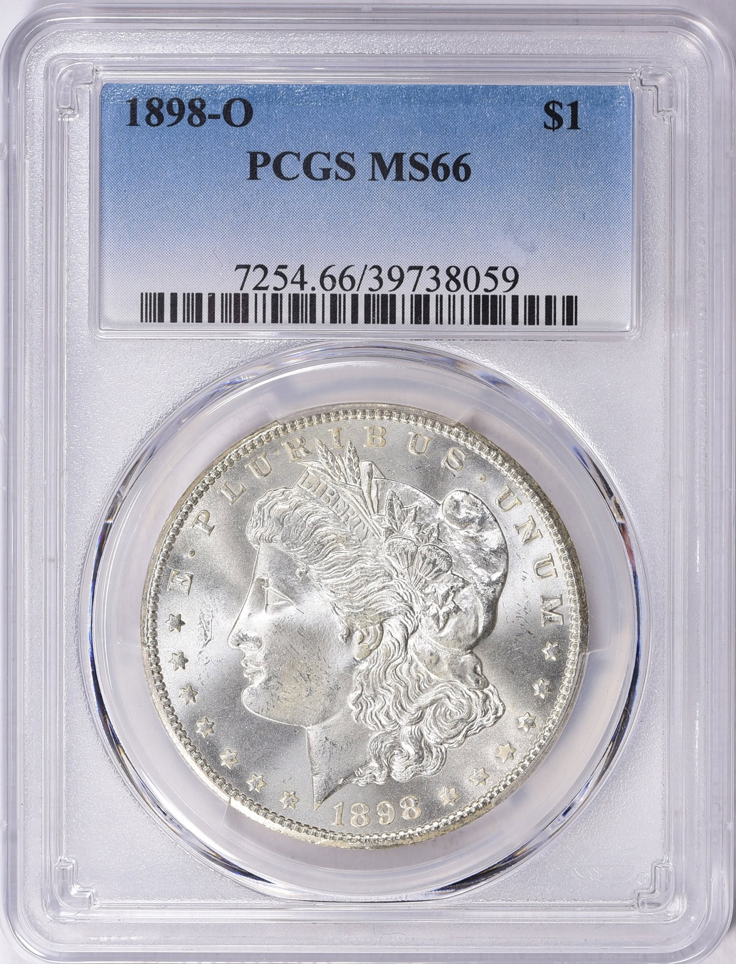 1898-O Morgan Silver Dollar PCGS MS-66 (Item 1755580) | GreatCollections Coin Auctions