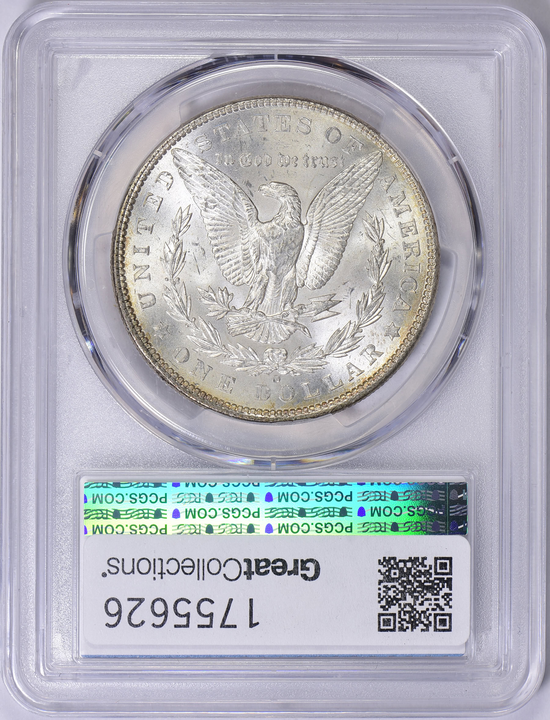 1902-O Morgan Silver Dollar PCGS MS-66 (CAC Green) (Toned) (Item 1755626) | GreatCollections ...