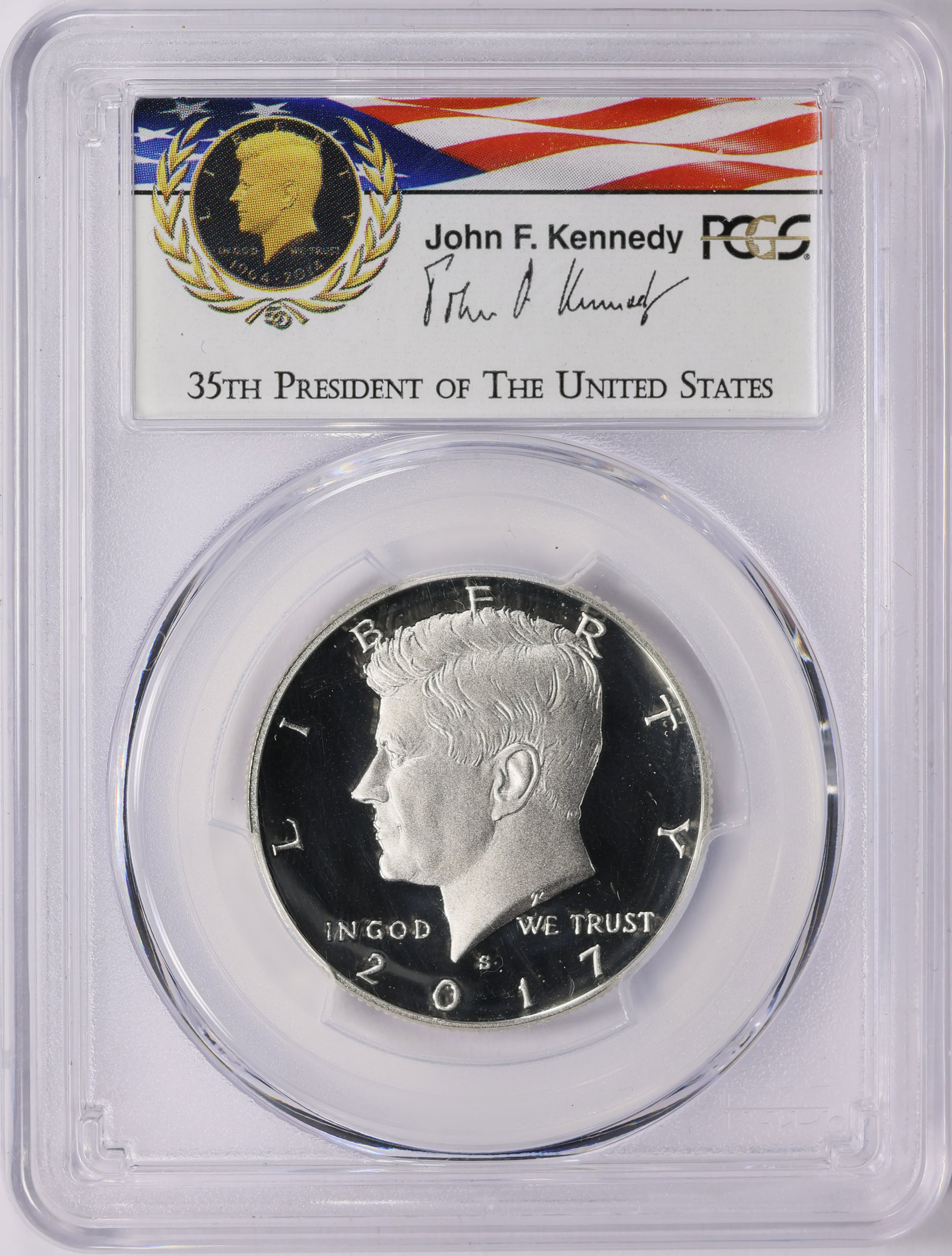 2017-S Kennedy Half Dollar Silver (From the Limited Edition Proof Set) First Day of Issue PCGS ...