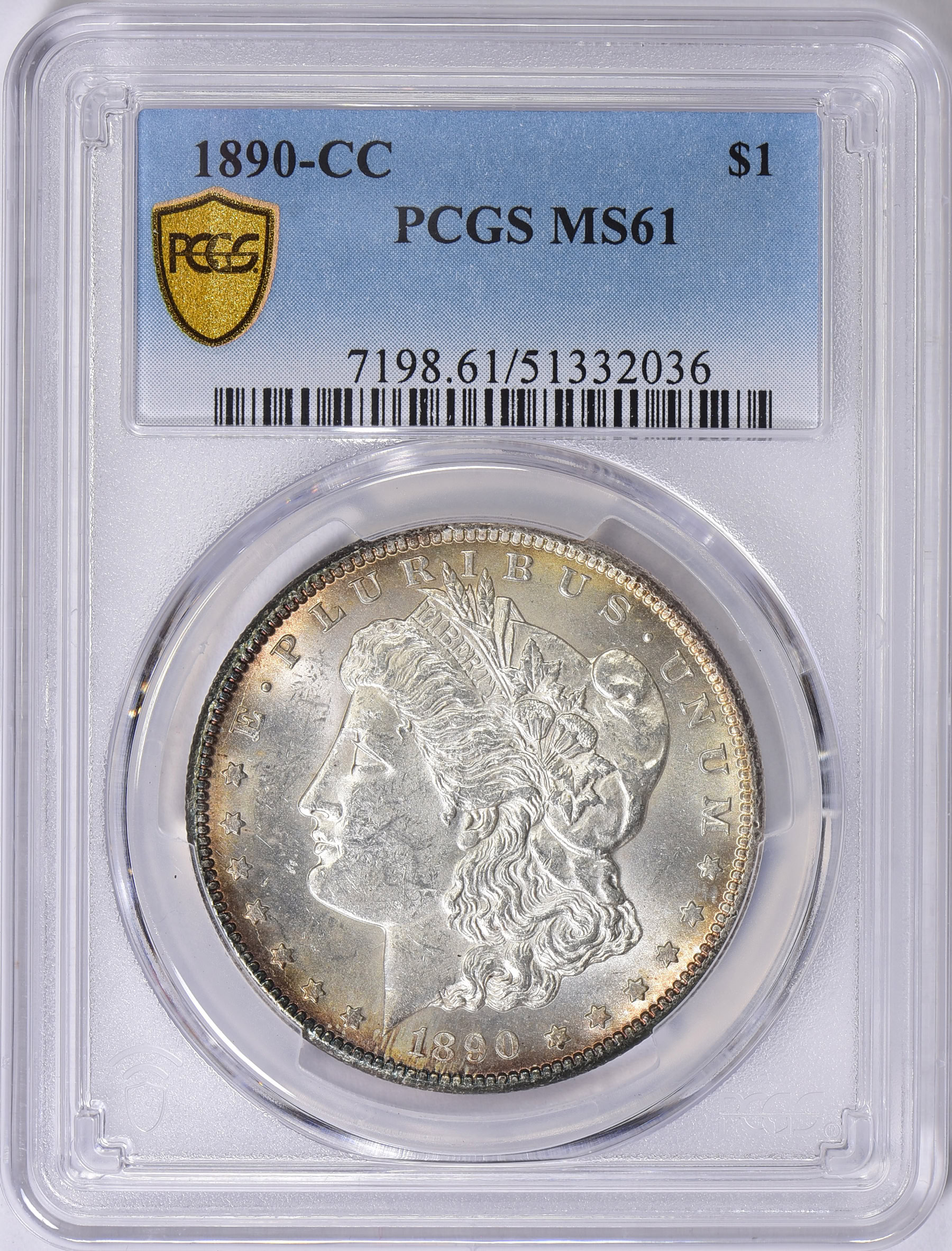 1890-CC Morgan Silver Dollar PCGS MS-61 (Item 1755888) | GreatCollections Coin Auctions