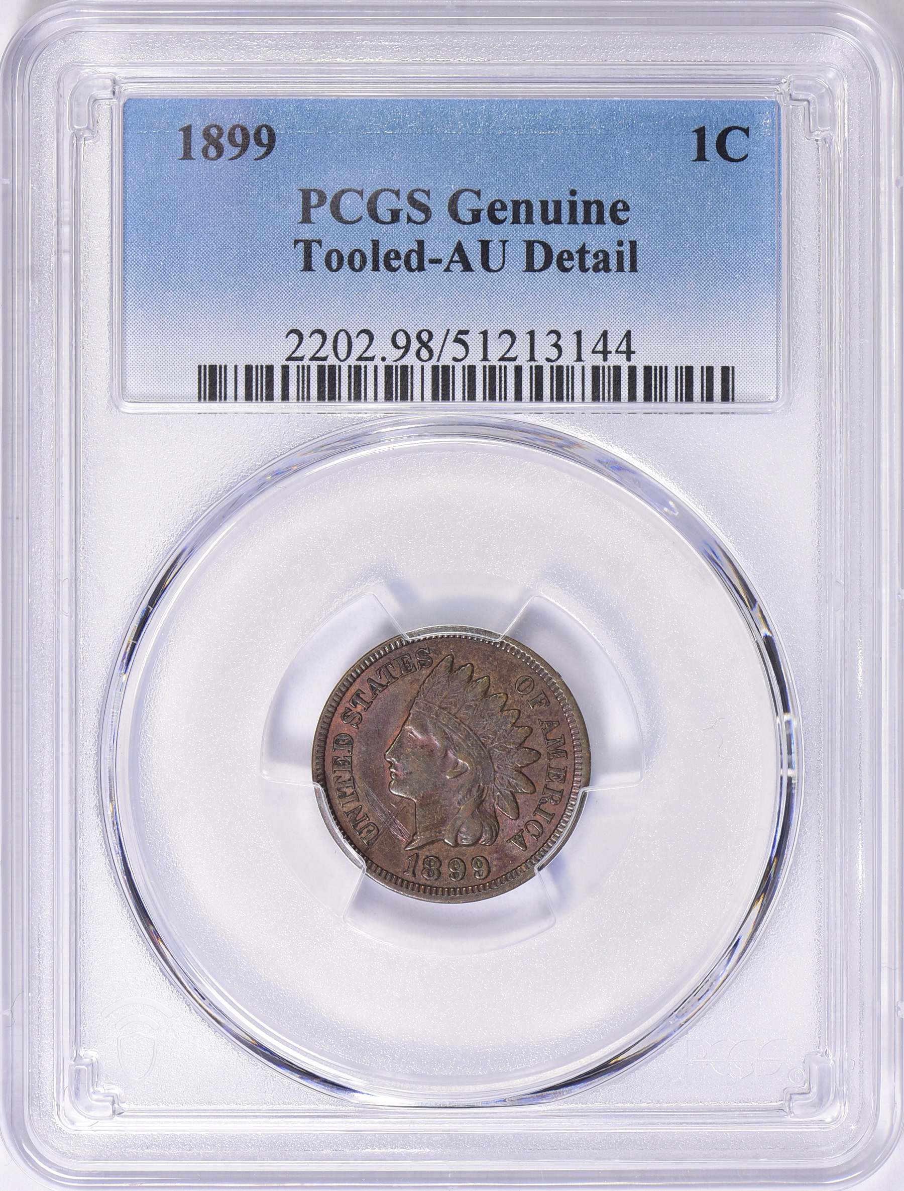 1899 Indian Cent PCGS Genuine AU Details (Item 1755999 ...