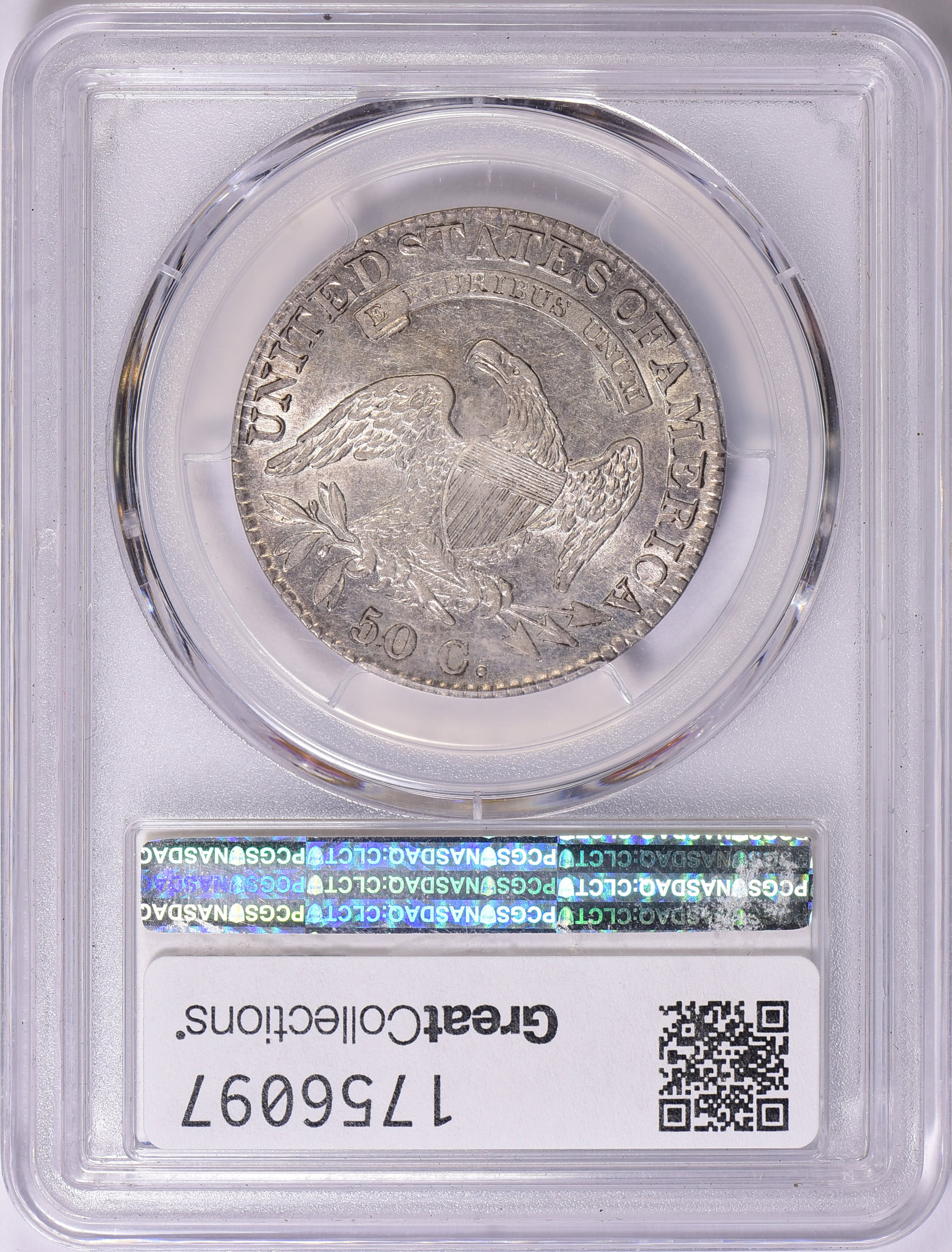 1822/1 Capped Bust Half Dollar PCGS AU-55 (Toned) (Item 1756097) | GreatCollections Coin Auctions
