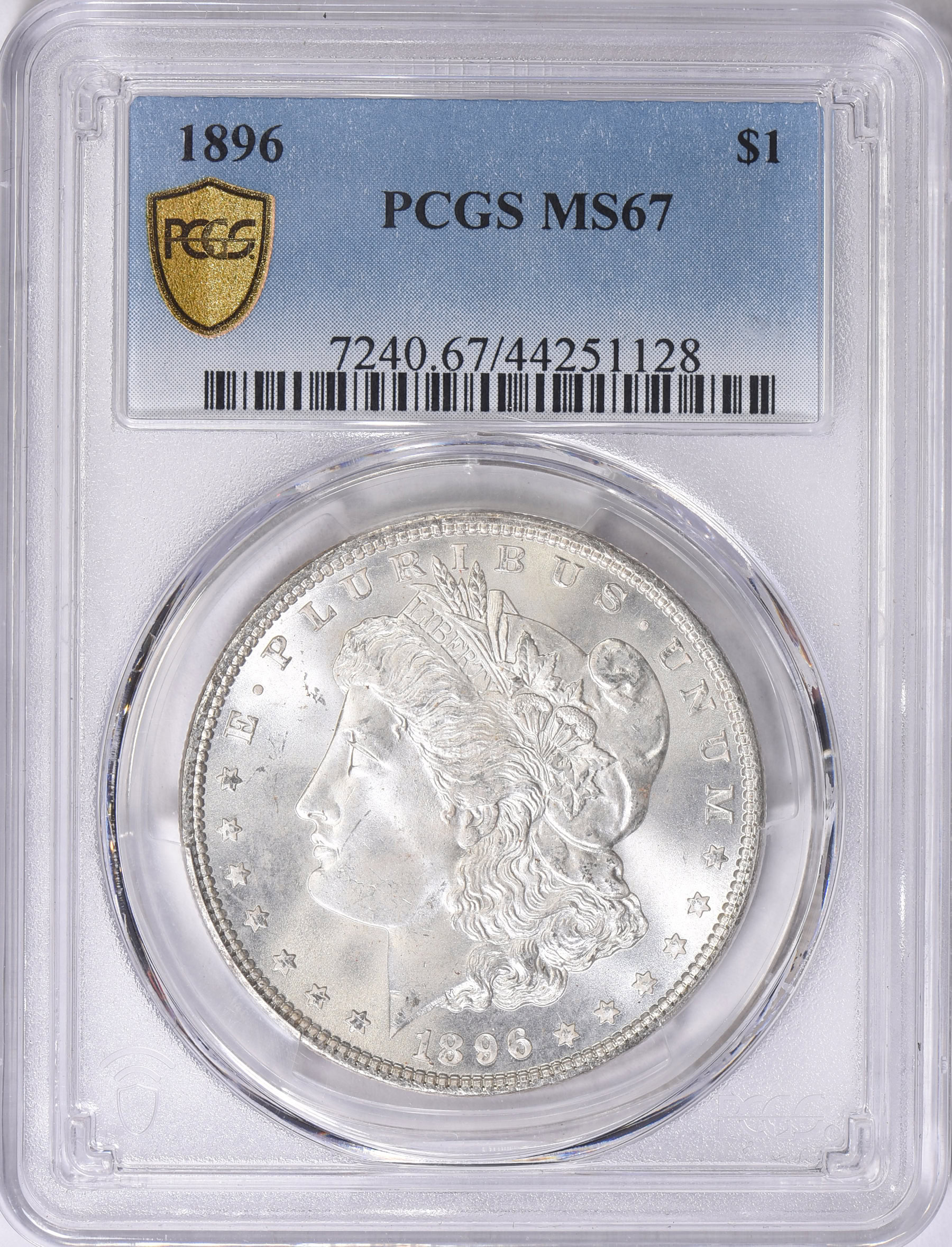 1896 Morgan Silver Dollar PCGS MS-67 (Item 1756117) | GreatCollections Coin Auctions