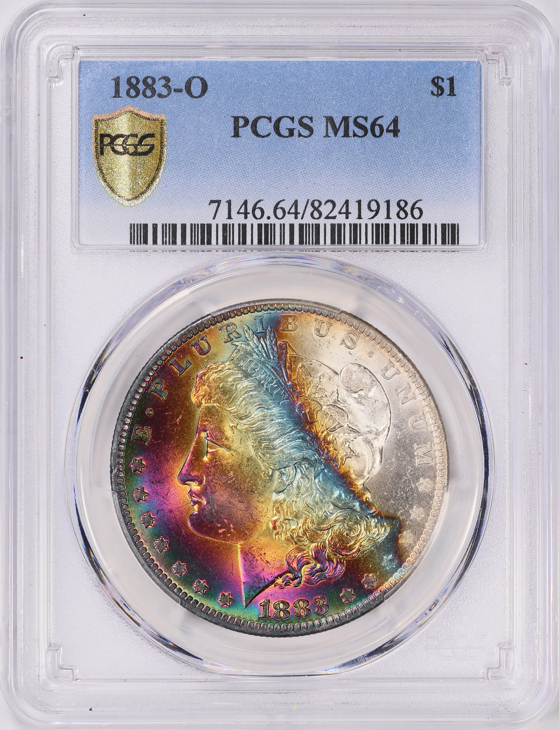 1883-O Morgan Silver Dollar PCGS MS-64 (Toned) (Item 1756288) | GreatCollections Coin Auctions