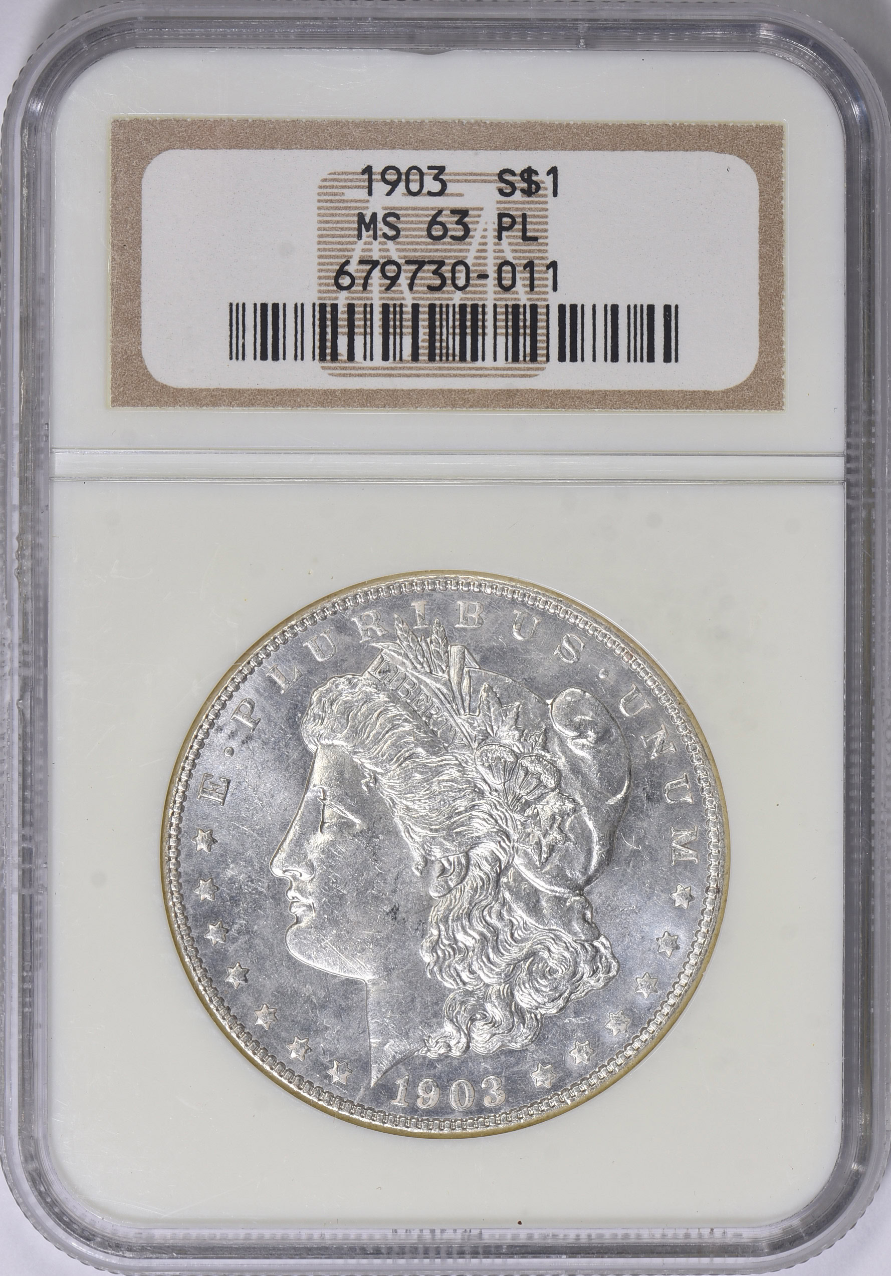 1903 Morgan Silver Dollar NGC MS-63 PL (Item 1756332) | GreatCollections Coin Auctions