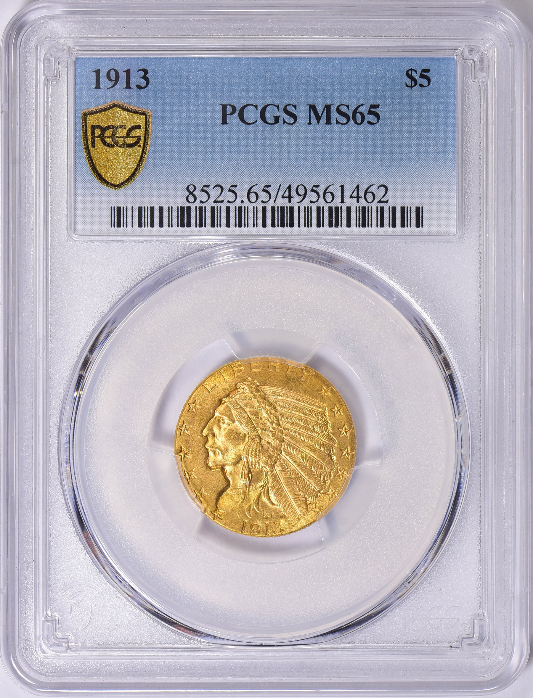 1913 Indian Gold Half Eagle PCGS MS-65 (Item 1756365) | GreatCollections Coin Auctions