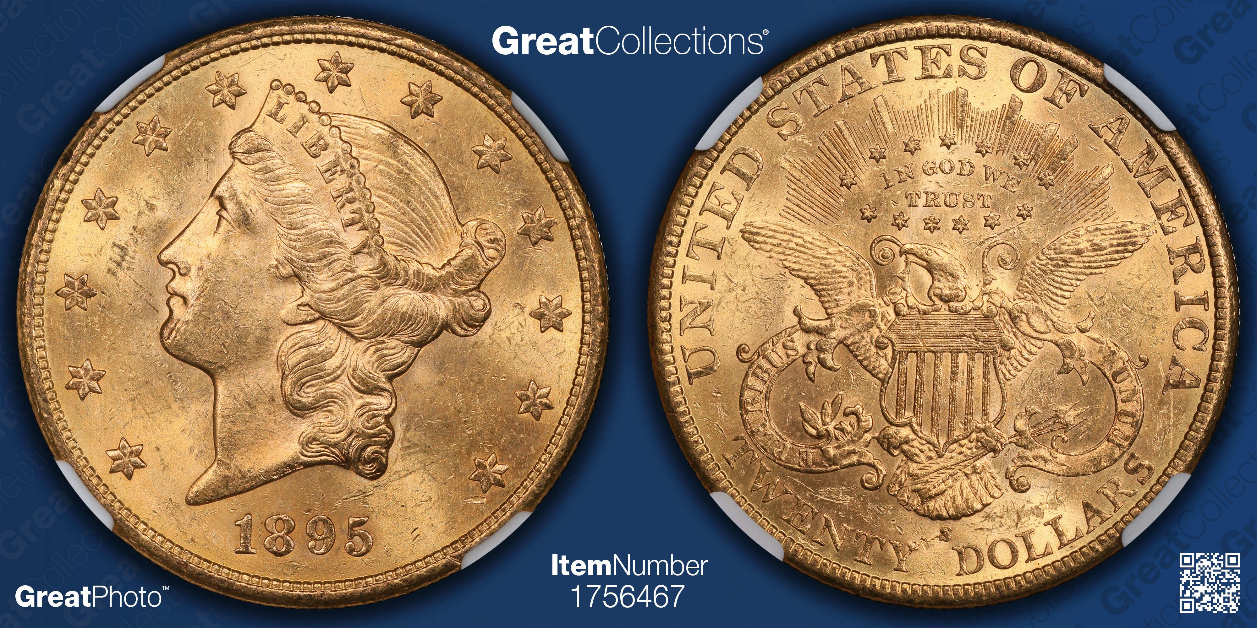 1895-S Liberty Gold Double Eagle NGC MS-63 (Item 1756467 ...