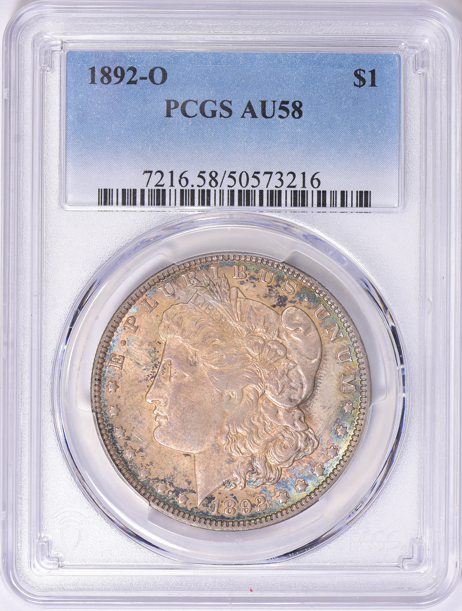 1892-O Morgan Silver Dollar PCGS AU-58 (Toned) (Item 1756504 ...