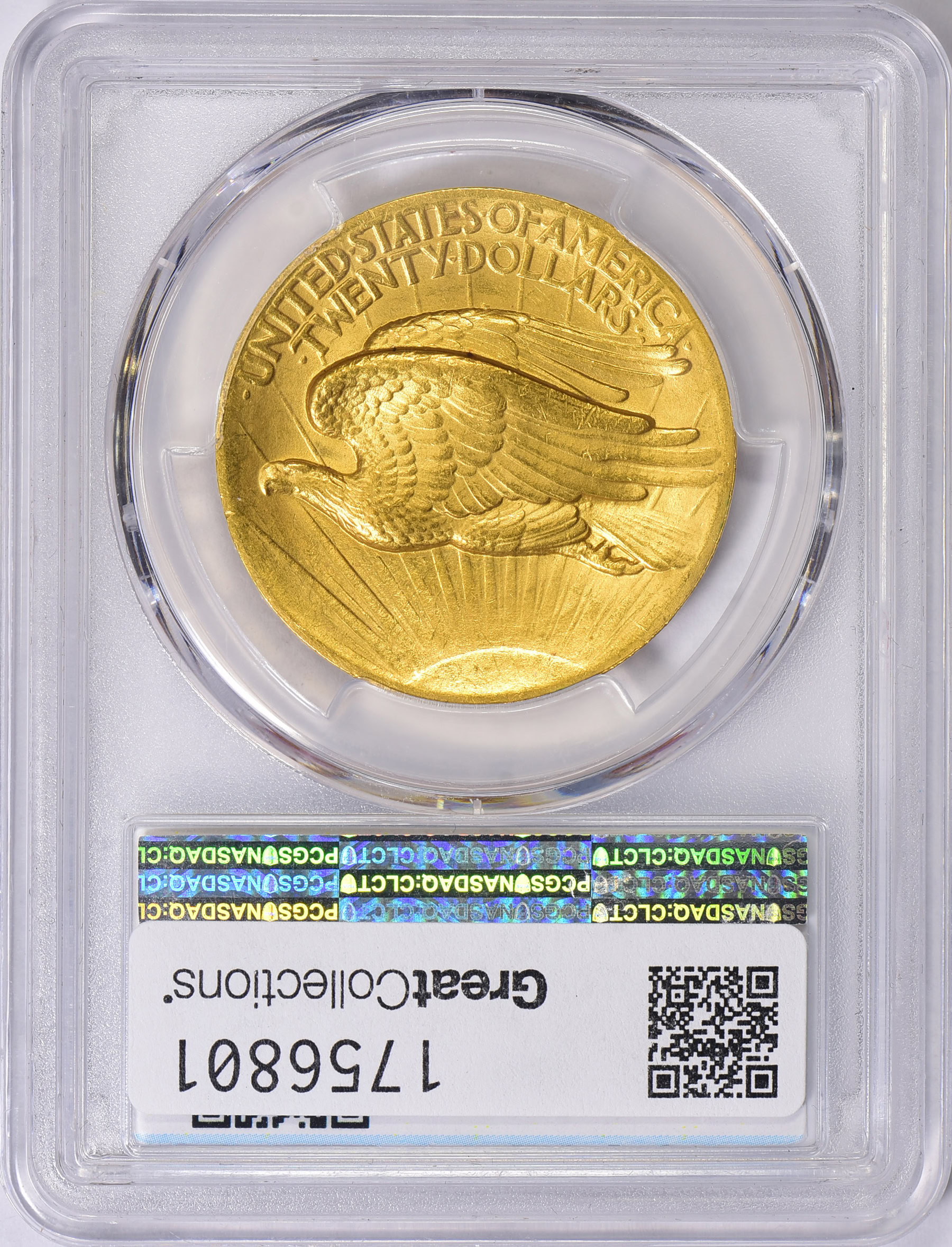 1907 Saint-Gaudens Gold Double Eagle MCMVII, High Relief, Wire Edge PCGS MS-61 (D.L. Hansen ...
