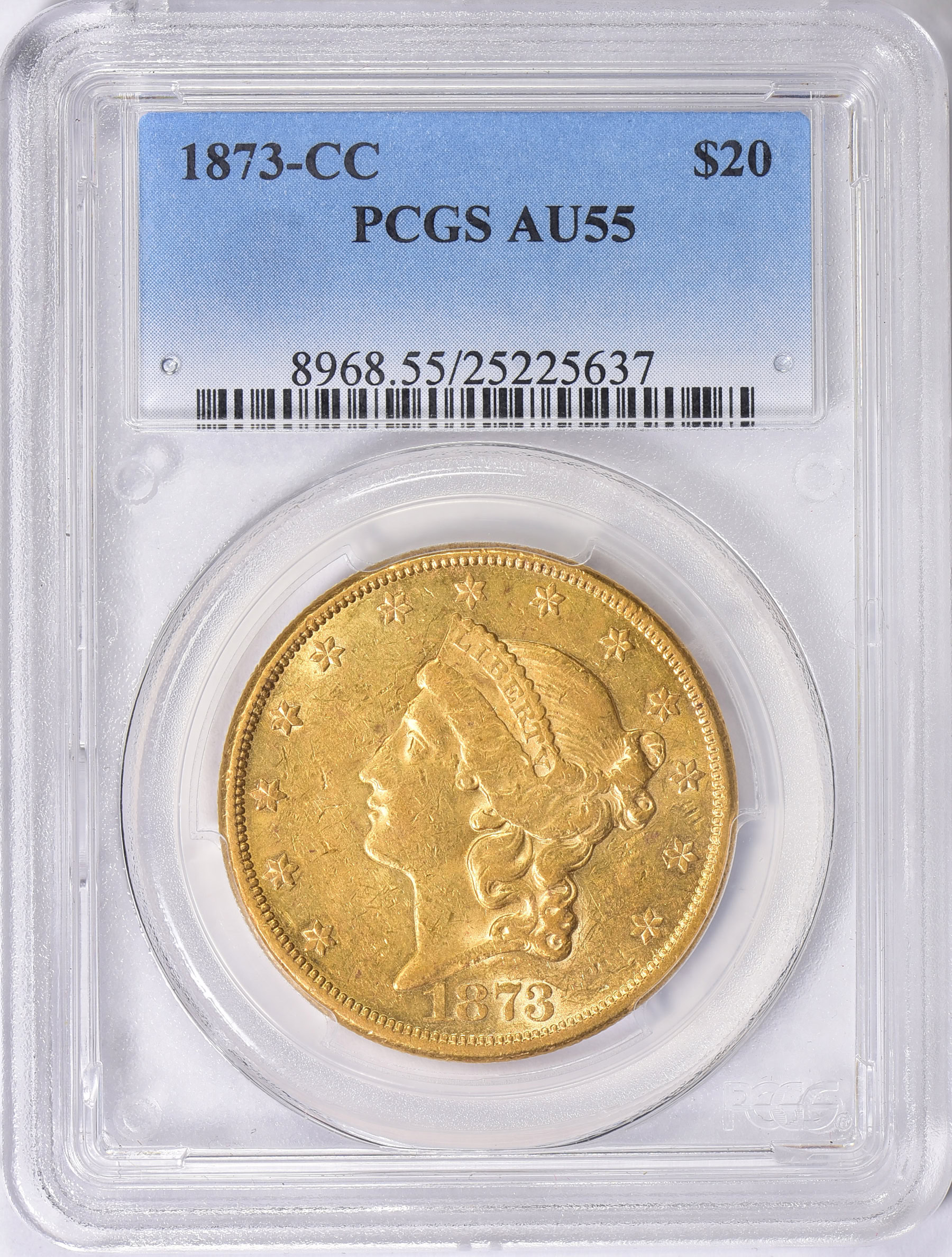 1873-CC Liberty Gold Double Eagle PCGS AU-55 (Item 1756802) | GreatCollections Coin Auctions