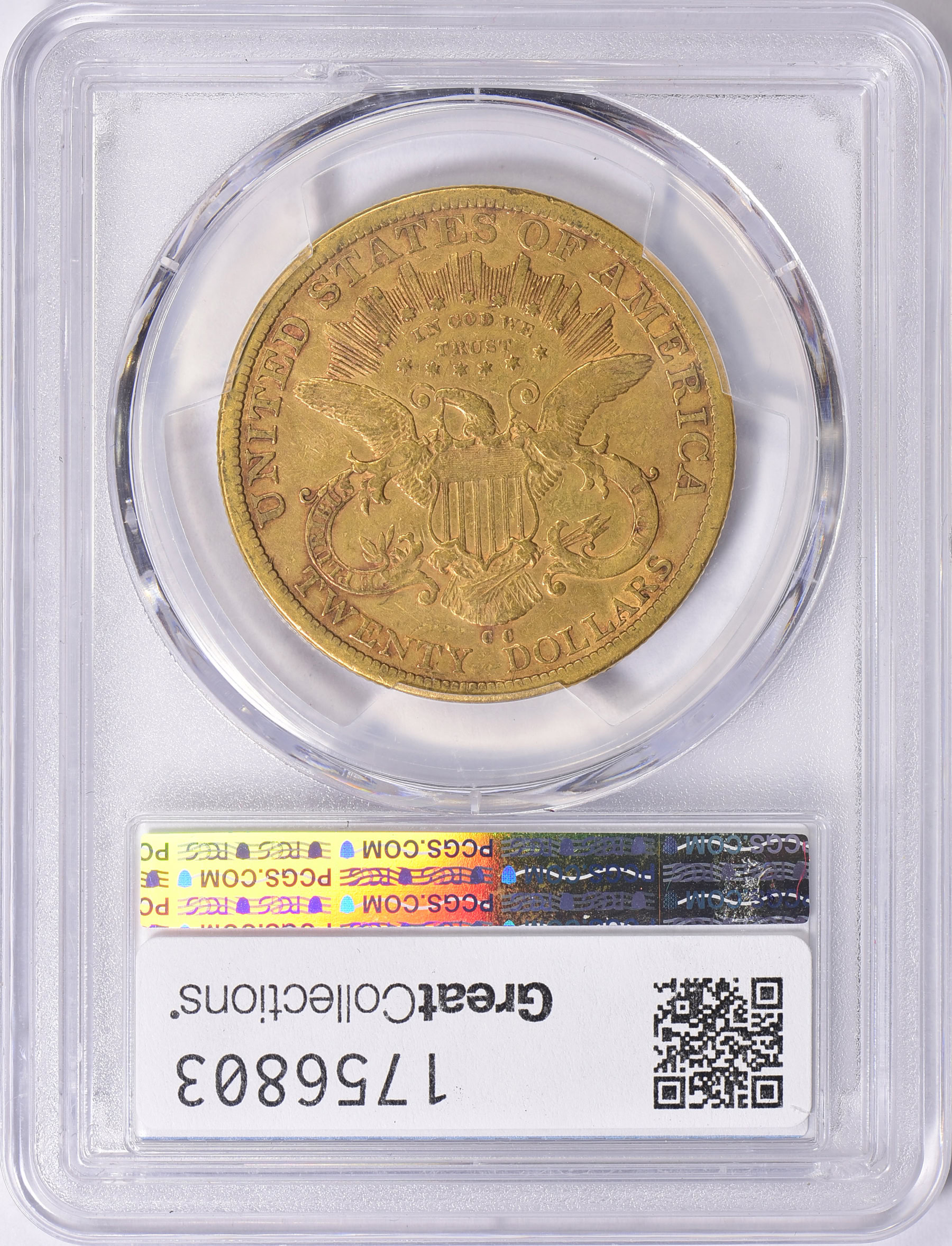 1878-CC Liberty Gold Double Eagle PCGS VF-25 (Item 1756803) | GreatCollections Coin Auctions
