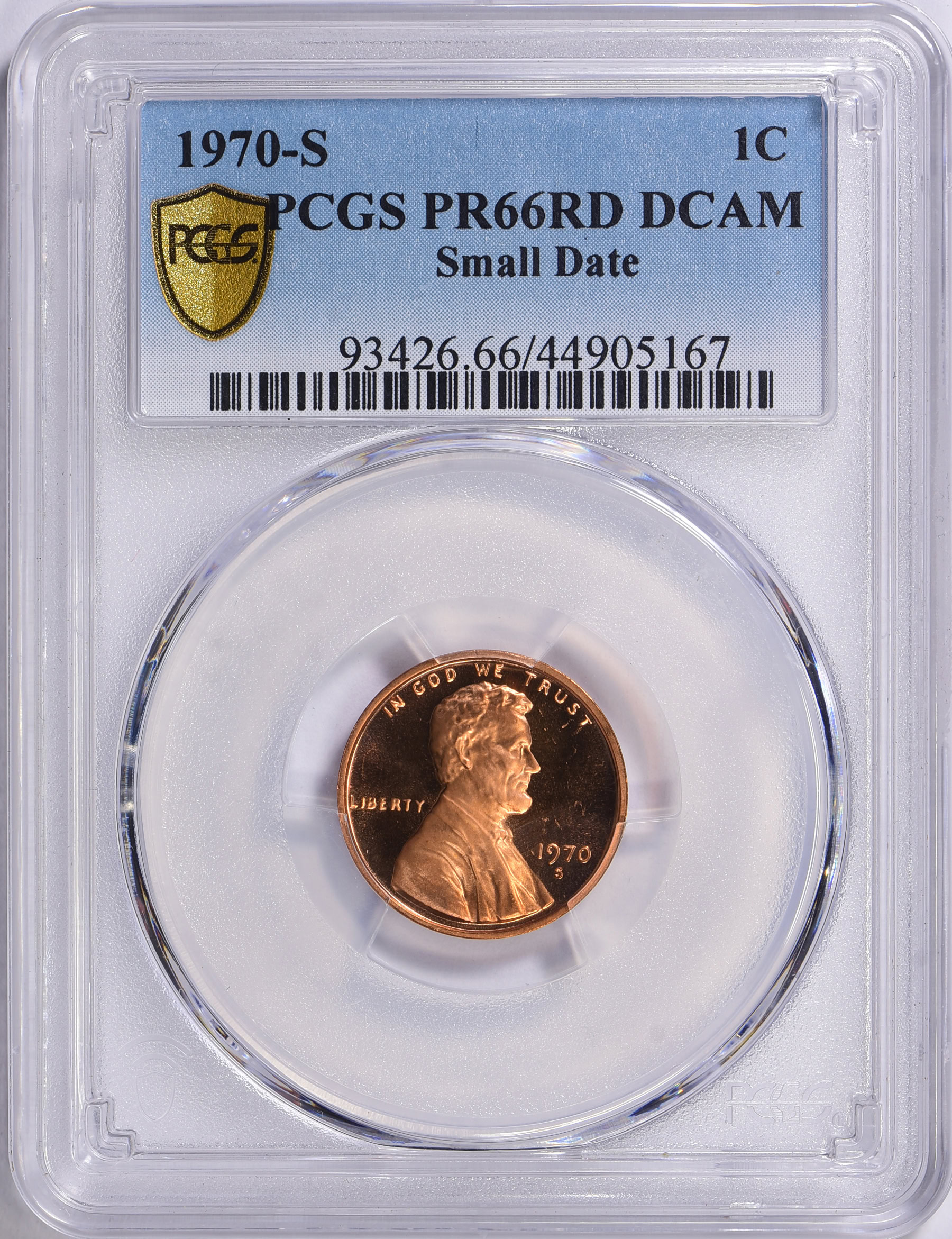1970-S Lincoln Cent Small Date PCGS Proof-66 DCAM (Item 1756822 ...