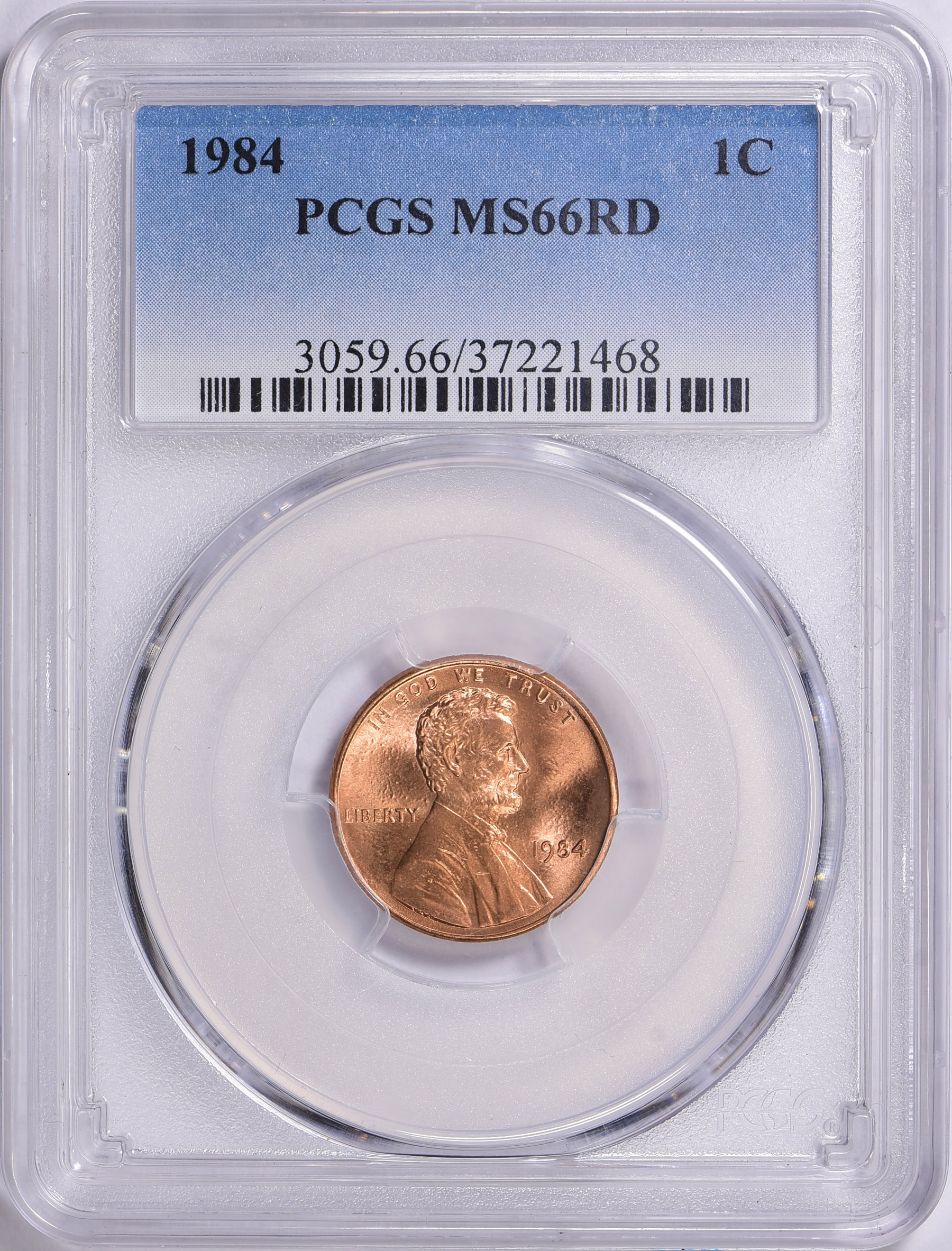 1984 Lincoln Cent PCGS MS-66 RD (Item 1756831) | GreatCollections Coin Auctions