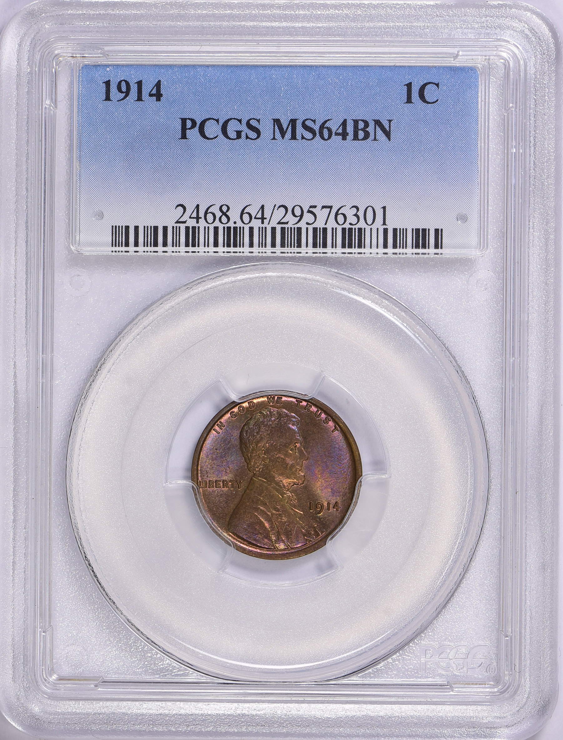1914 Lincoln Cent PCGS MS-64 BN (Item 1756850) | GreatCollections Coin Auctions