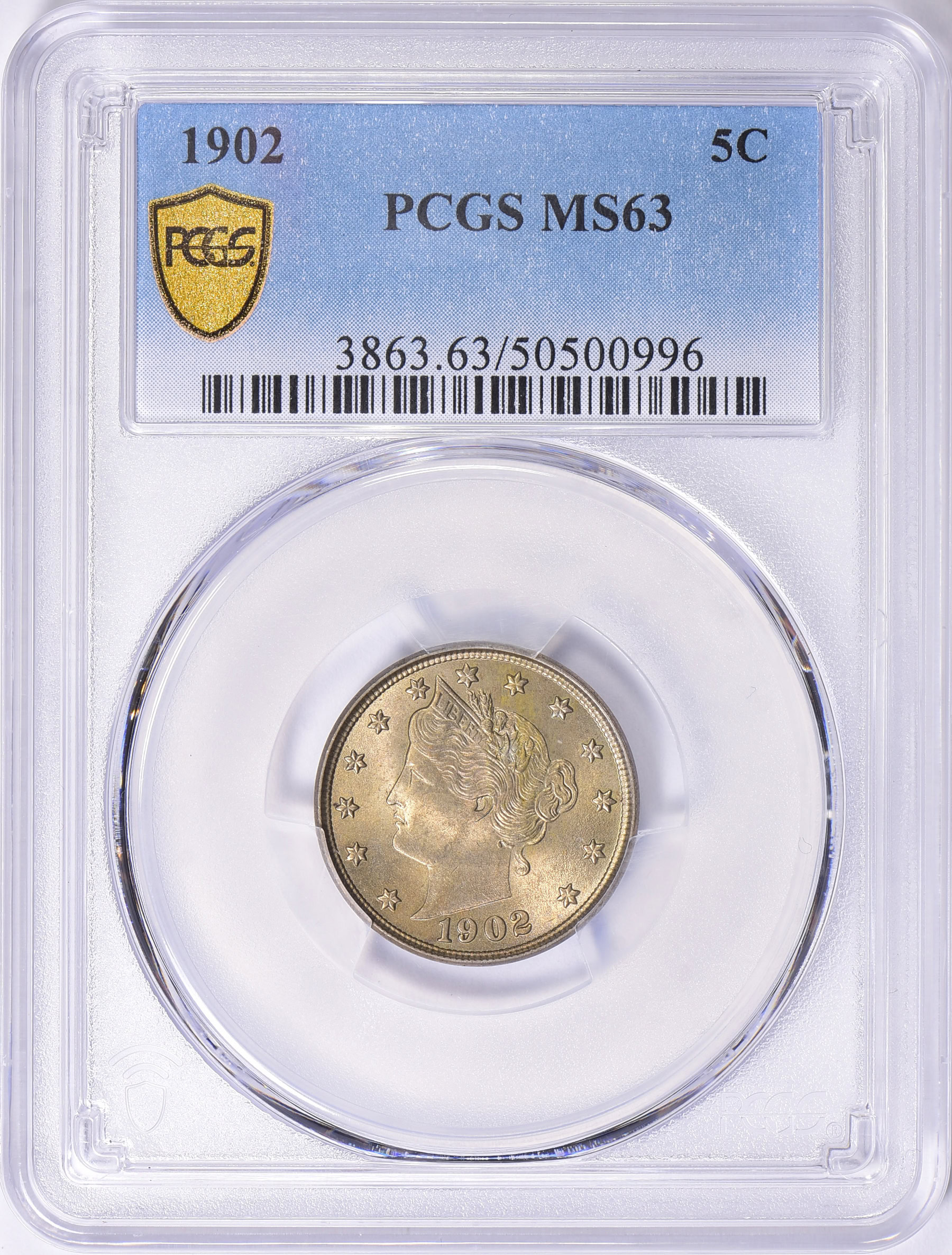1902 Liberty Nickel PCGS MS-63 (Item 1756892) | GreatCollections Coin Auctions