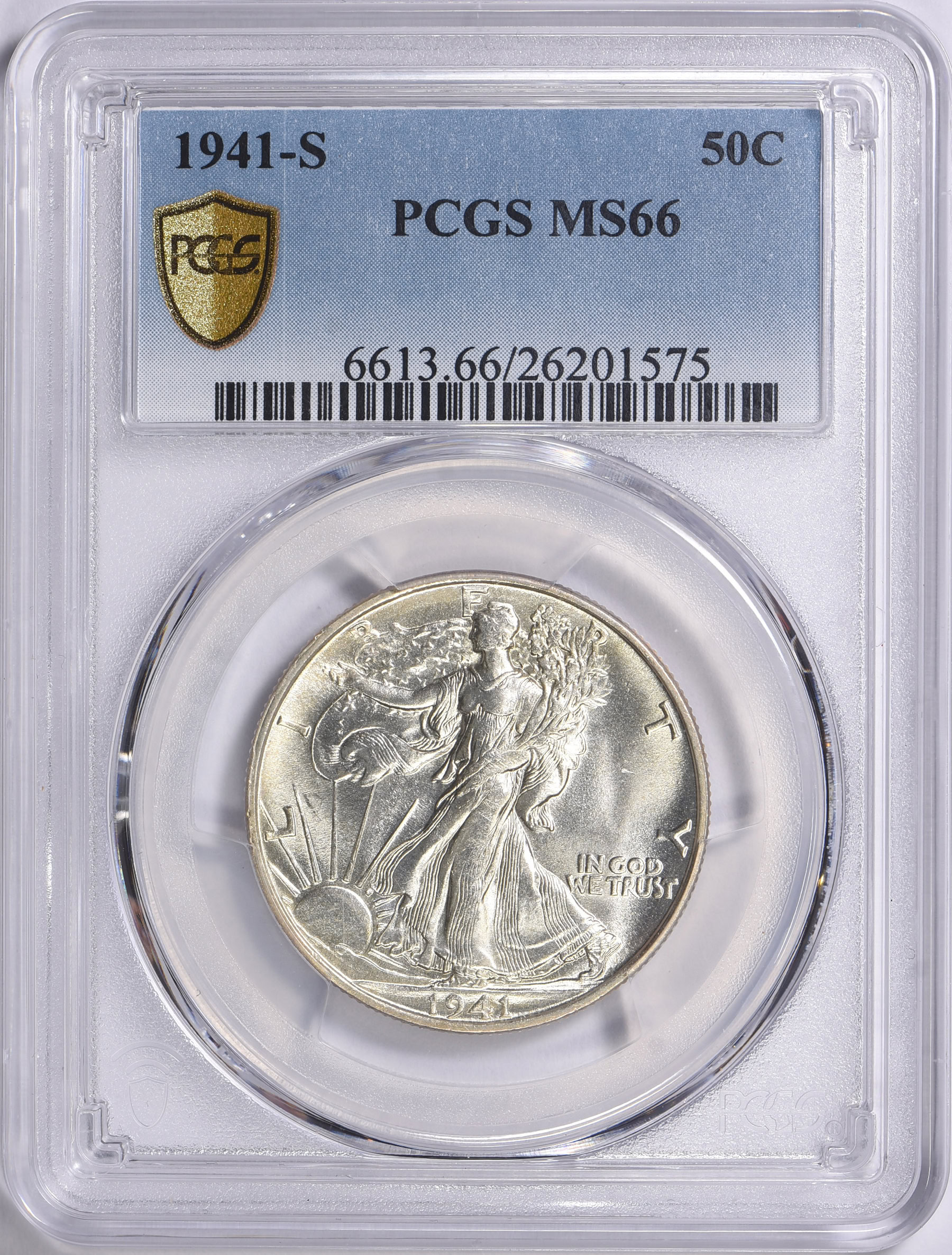 1941-S Walking Liberty Half Dollar PCGS MS-66 (Item 1756922) | GreatCollections Coin Auctions