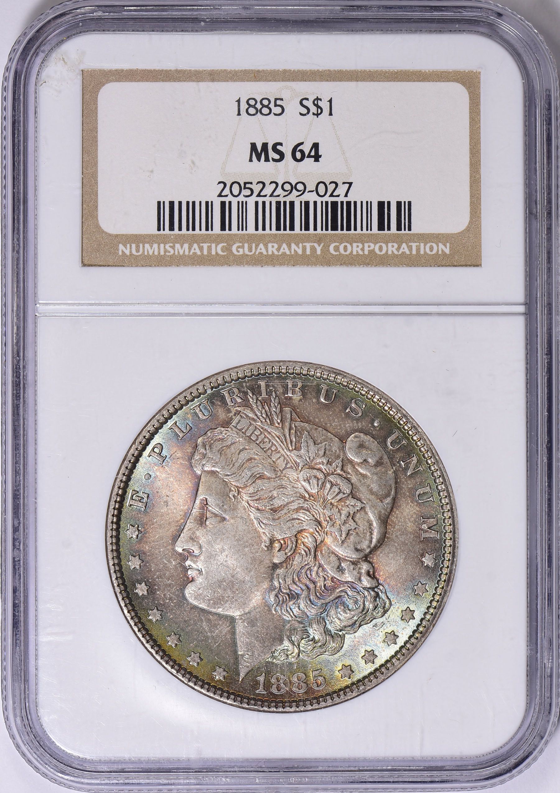 1885 Morgan Silver Dollar NGC MS-64 (VSS VAM-4A) (Toned) (Item 1756926) | GreatCollections Coin ...