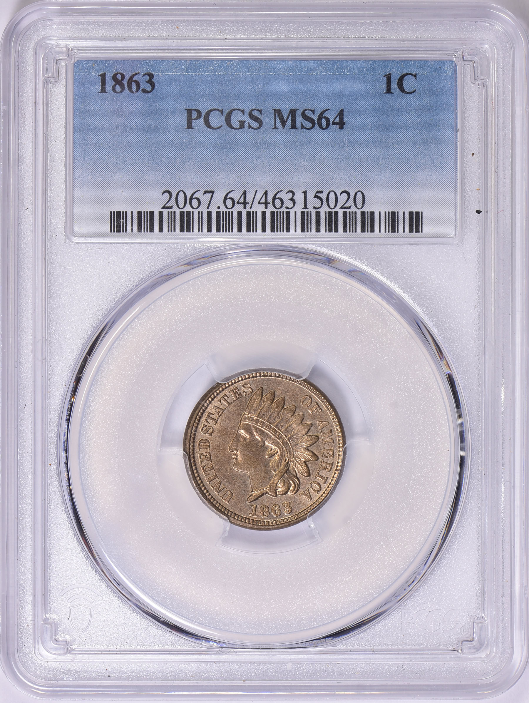 1863 Indian Cent PCGS MS-64 (Item 1756932) | GreatCollections Coin Auctions