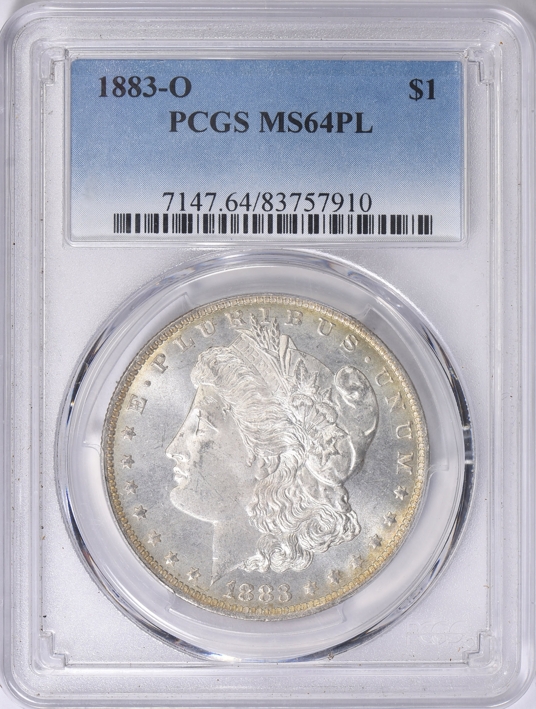1883-O Morgan Silver Dollar PCGS MS-64 PL (Item 1757251) | GreatCollections Coin Auctions