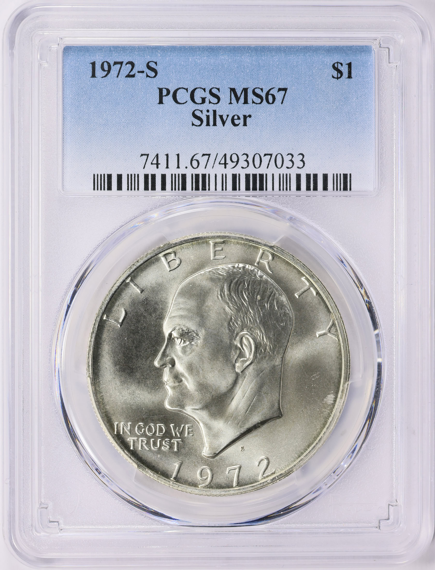 1972-S Eisenhower Dollar Silver PCGS MS-67 (Item 1757372 ...