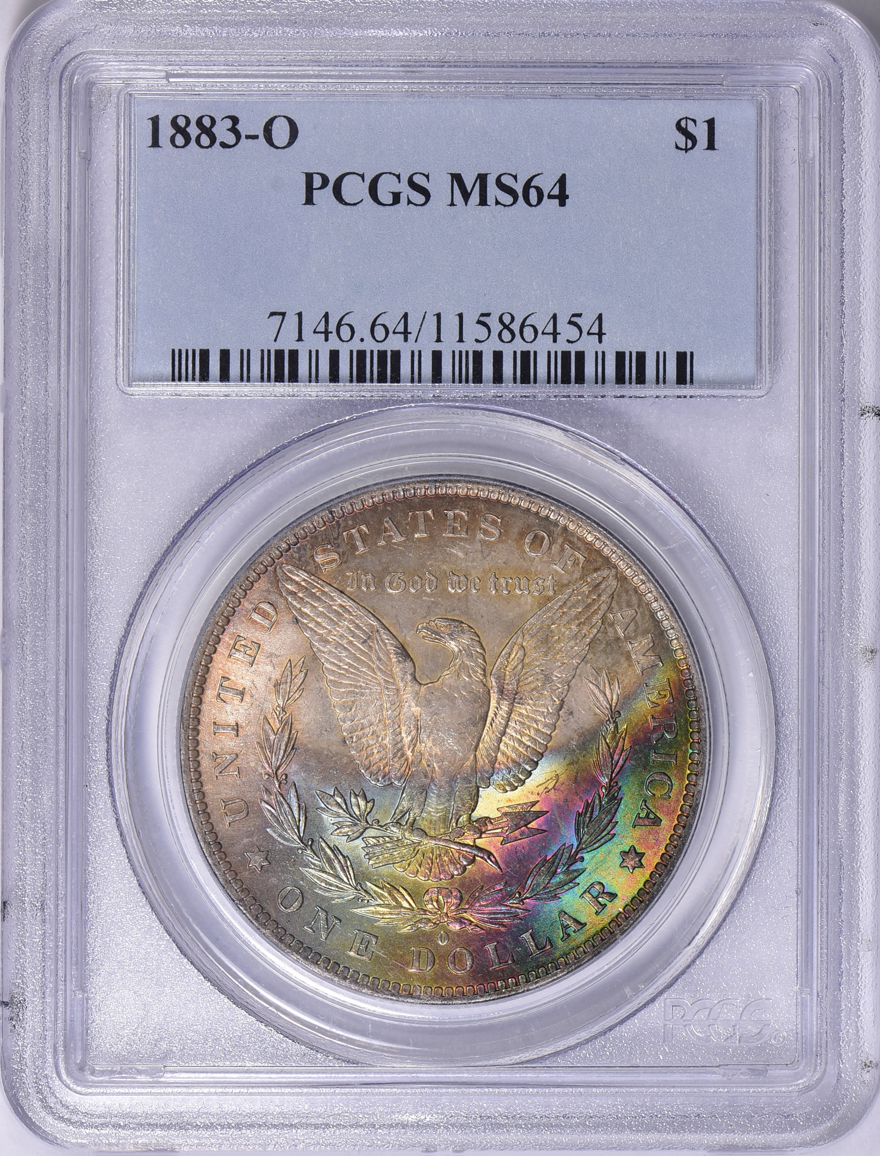 1883-O Morgan Silver Dollar PCGS MS-64 (Toned) (Item 1757512) | GreatCollections Coin Auctions