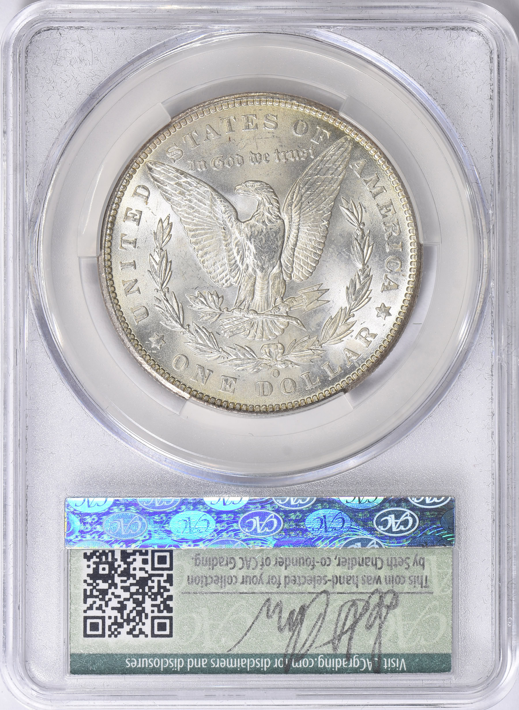 1899-O Morgan Silver Dollar CACG MS-64 (WitterBrick, Signed Seth Chandler) (Item 1757596 ...
