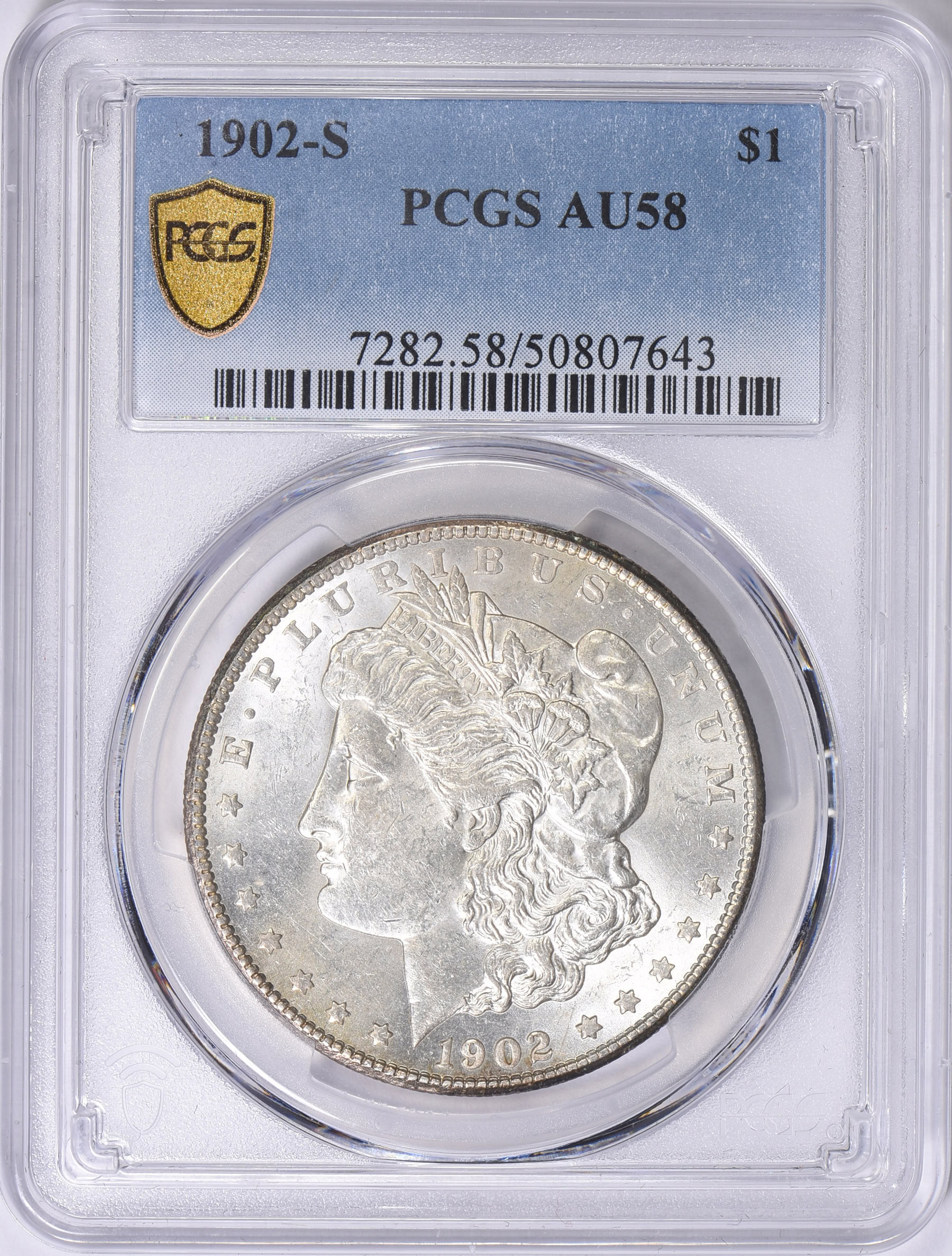 1902-S Morgan Silver Dollar PCGS AU-58 (Item 1757598 ...