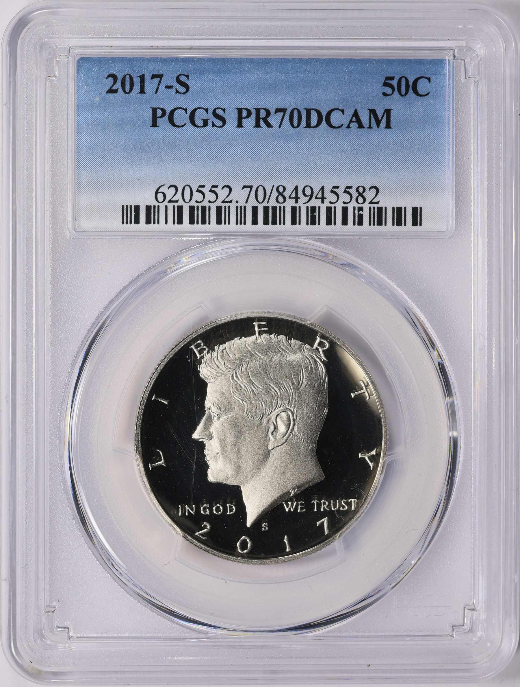 2017-S Kennedy Half Dollar PCGS Proof-70 DCAM (Item 1757799) | GreatCollections Coin Auctions