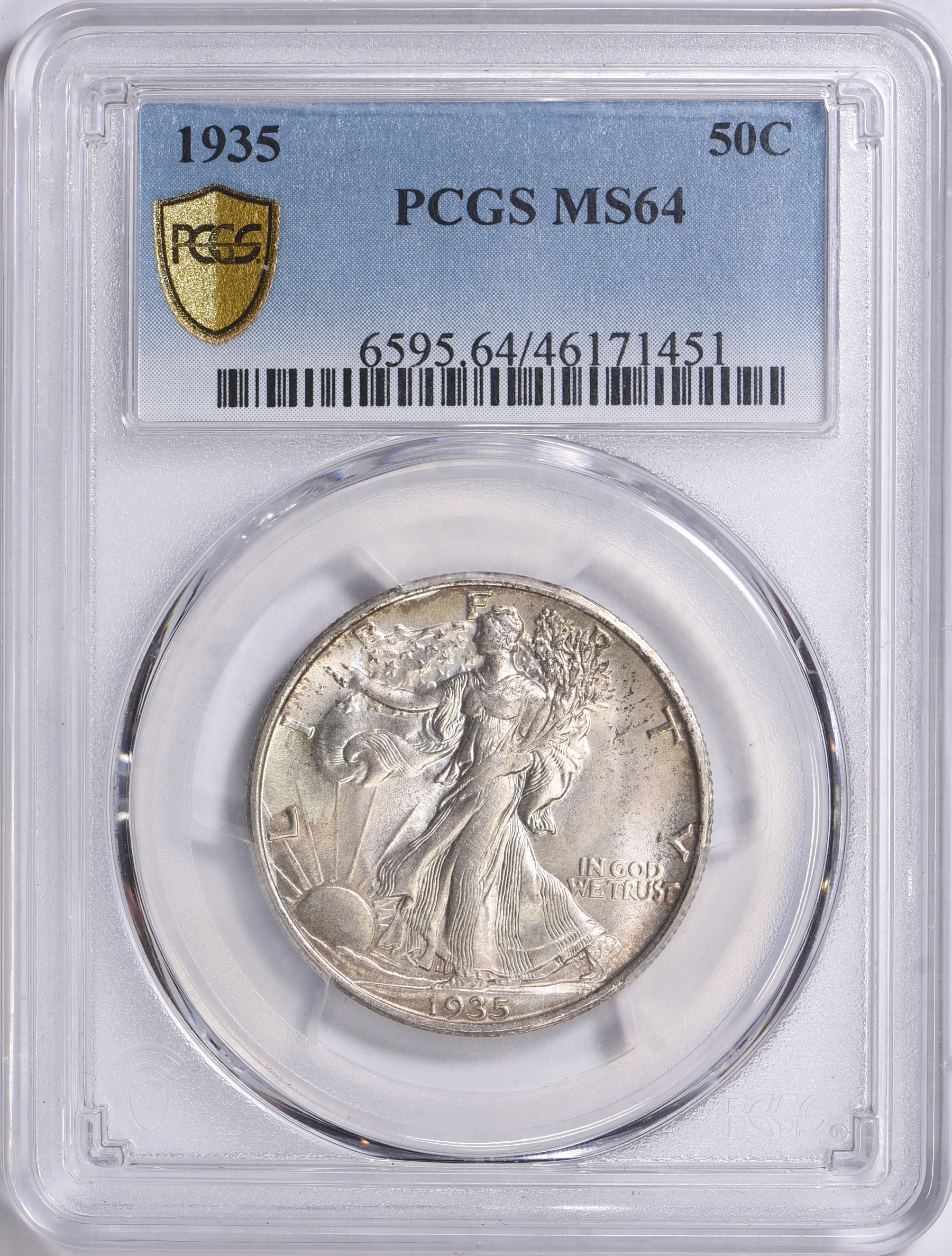 1935 Walking Liberty Half Dollar PCGS MS-64 (Item 1757942) | GreatCollections Coin Auctions