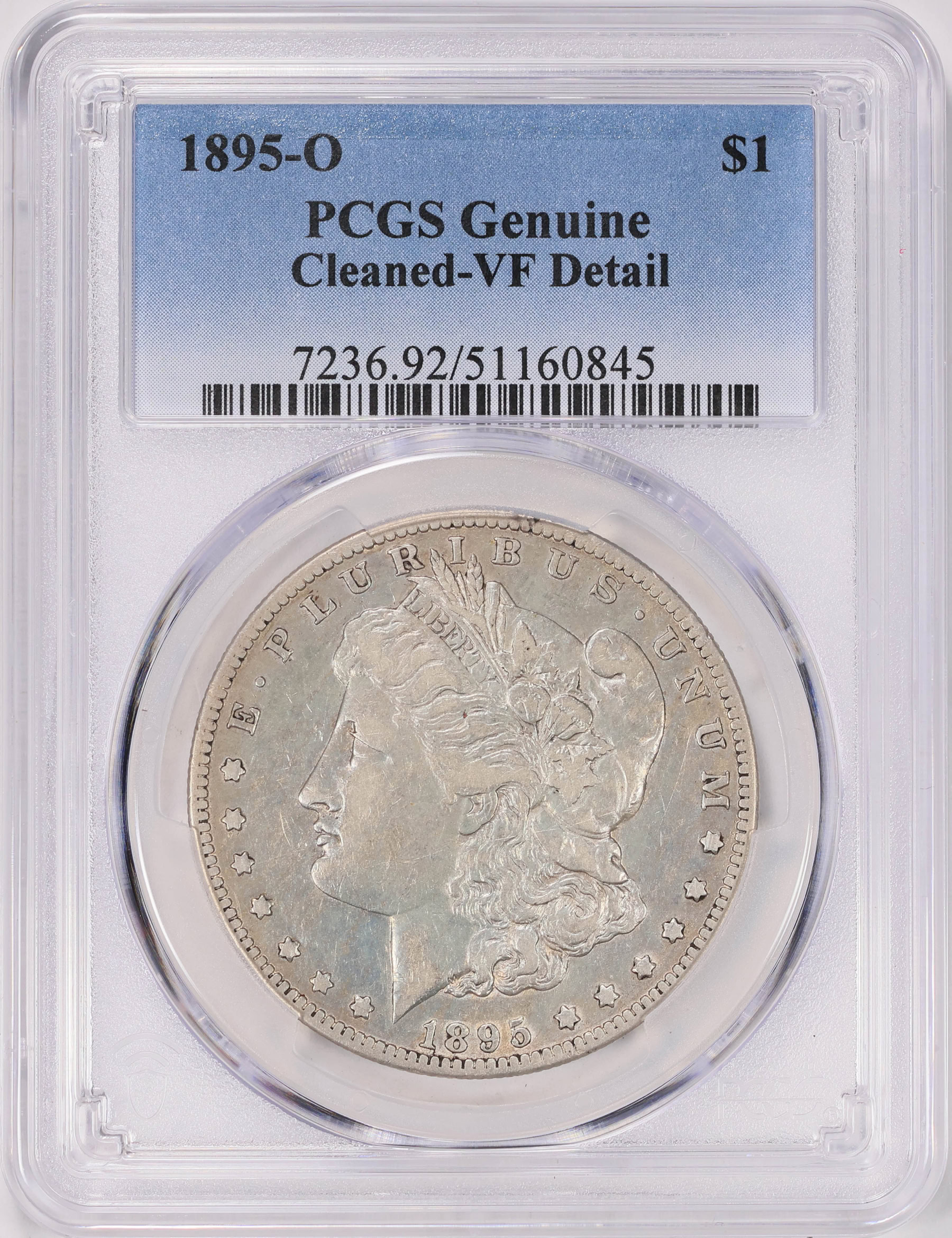 1895-O Morgan Silver Dollar PCGS Genuine VF Details (Item 1758084) | GreatCollections Coin Auctions