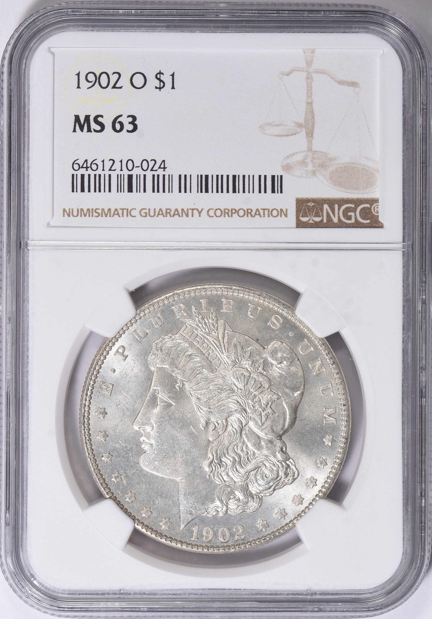 1902-O Morgan Silver Dollar NGC MS-63 (Item 1758339) | GreatCollections Coin Auctions