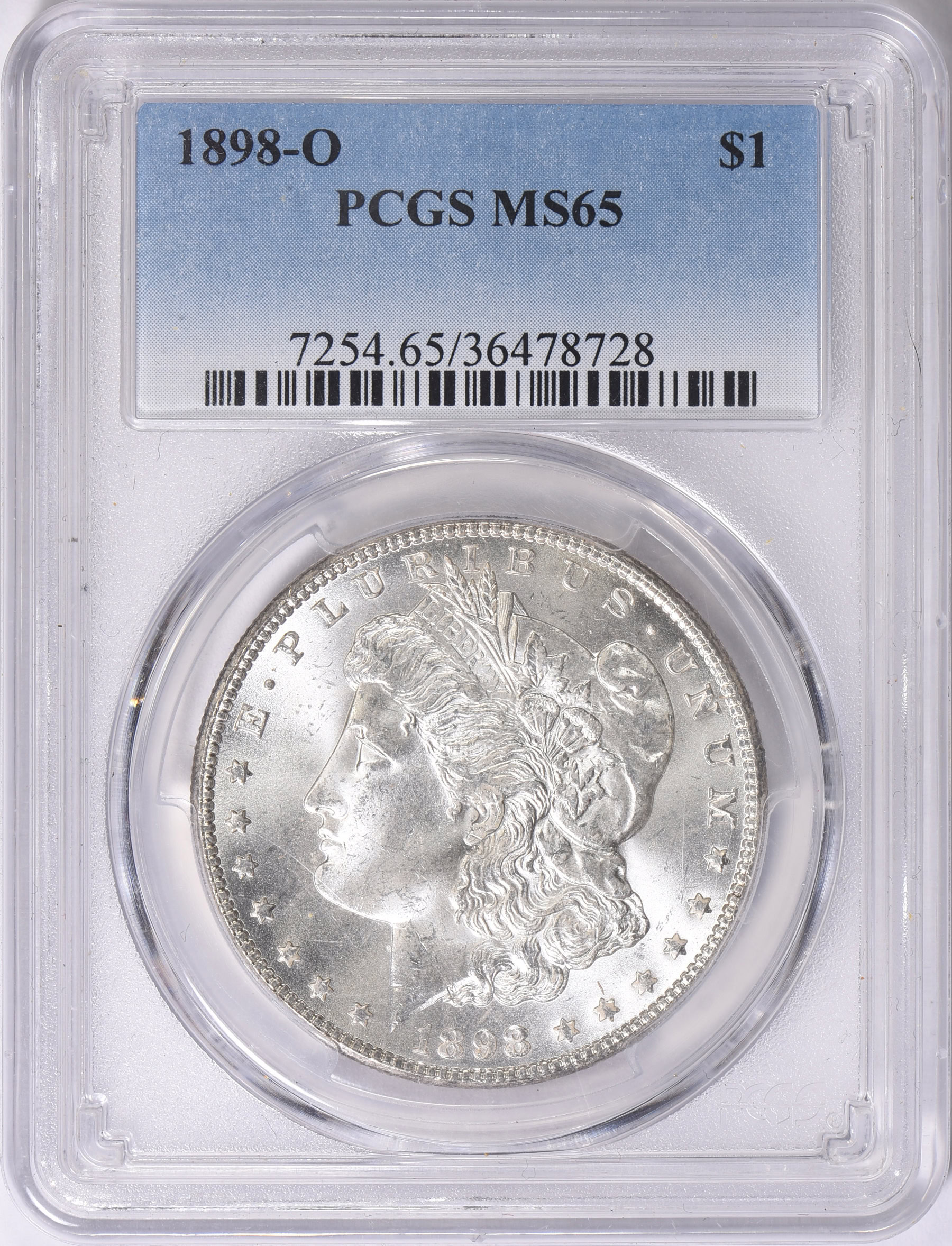 1898-O Morgan Silver Dollar PCGS MS-65 (Item 1758351) | GreatCollections Coin Auctions