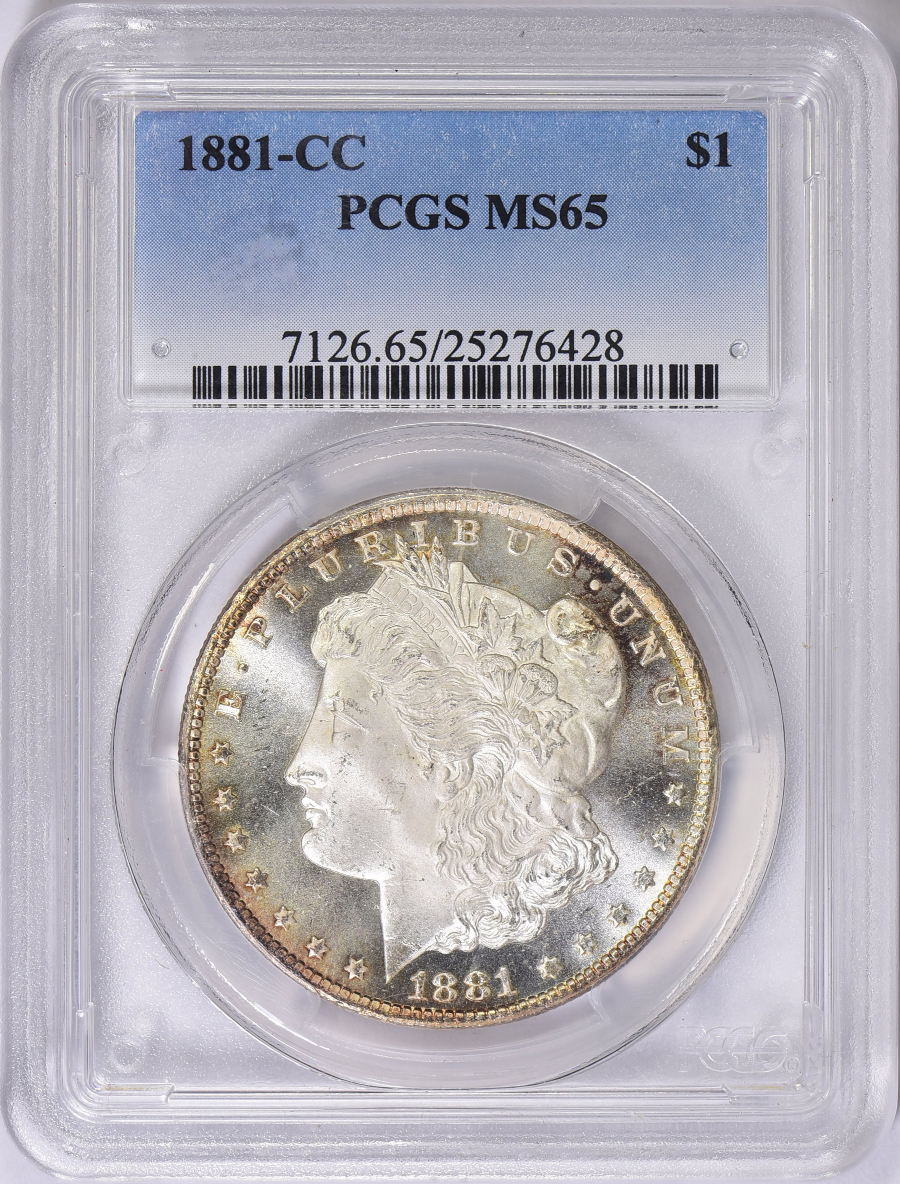 1881-CC Morgan Silver Dollar PCGS MS-65 (Item 1758364) | GreatCollections Coin Auctions