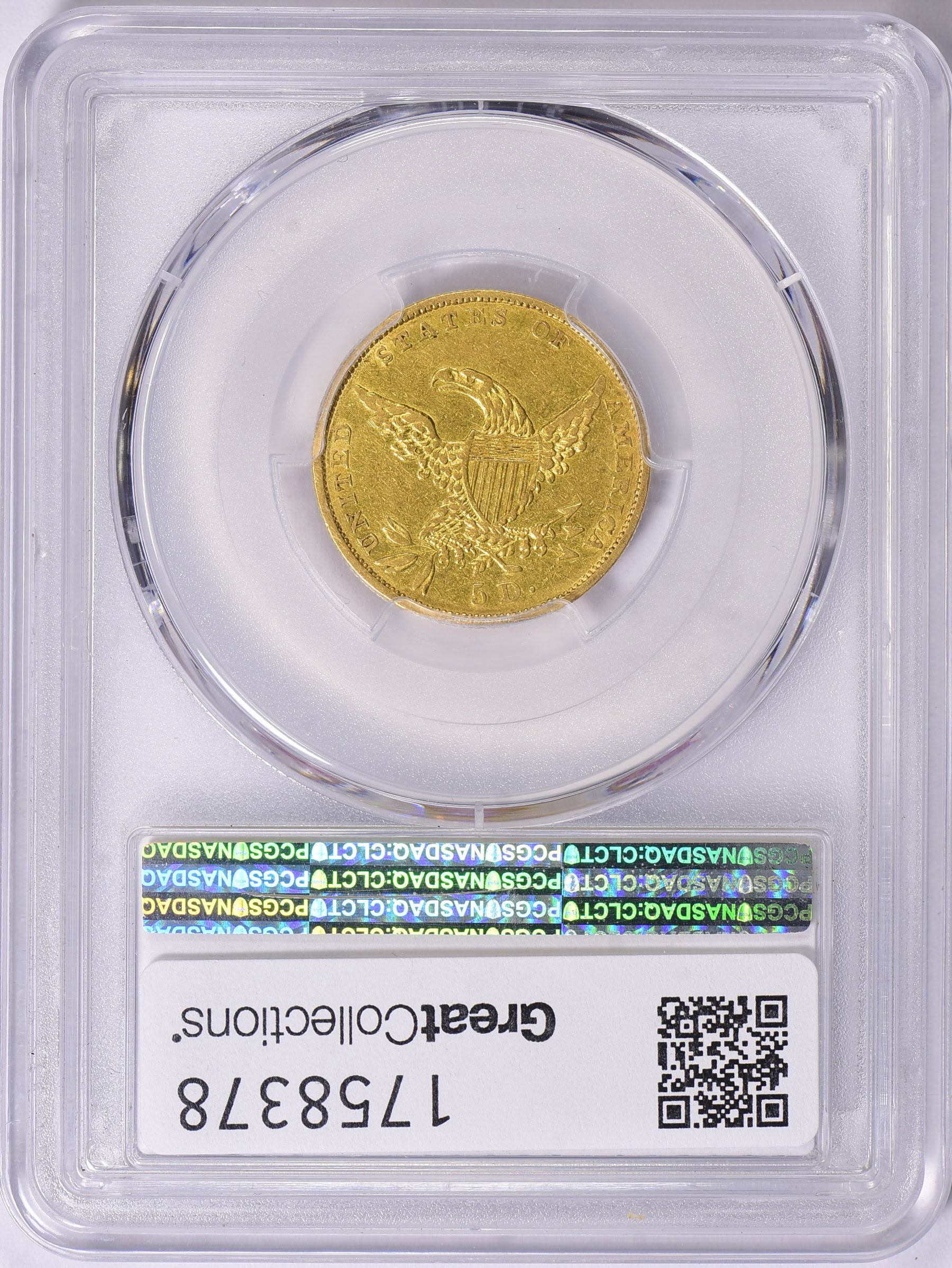1834 Classic Head Gold Half Eagle Crosslet 4 PCGS XF-40 (Item 1758378 ...