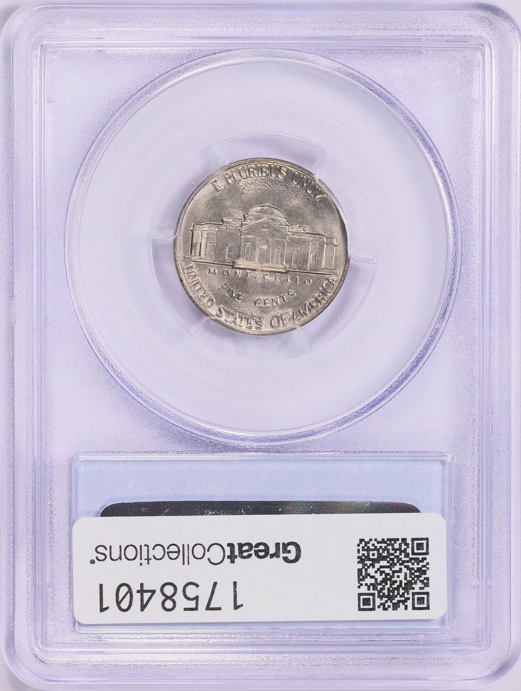 1982-P Jefferson Nickel PCGS MS-65 FS (Item 1758401) | GreatCollections ...