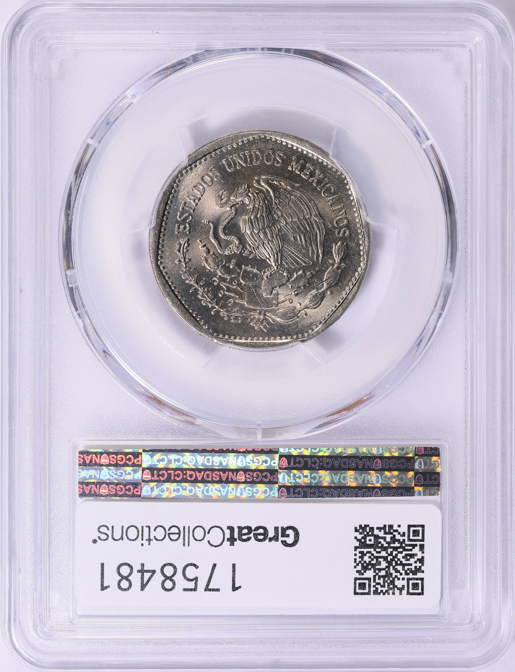 Mexico 1985-Mo 5 Pesos Copper Nickel KM-485 PCGS MS-65 (Item 1758481 ...