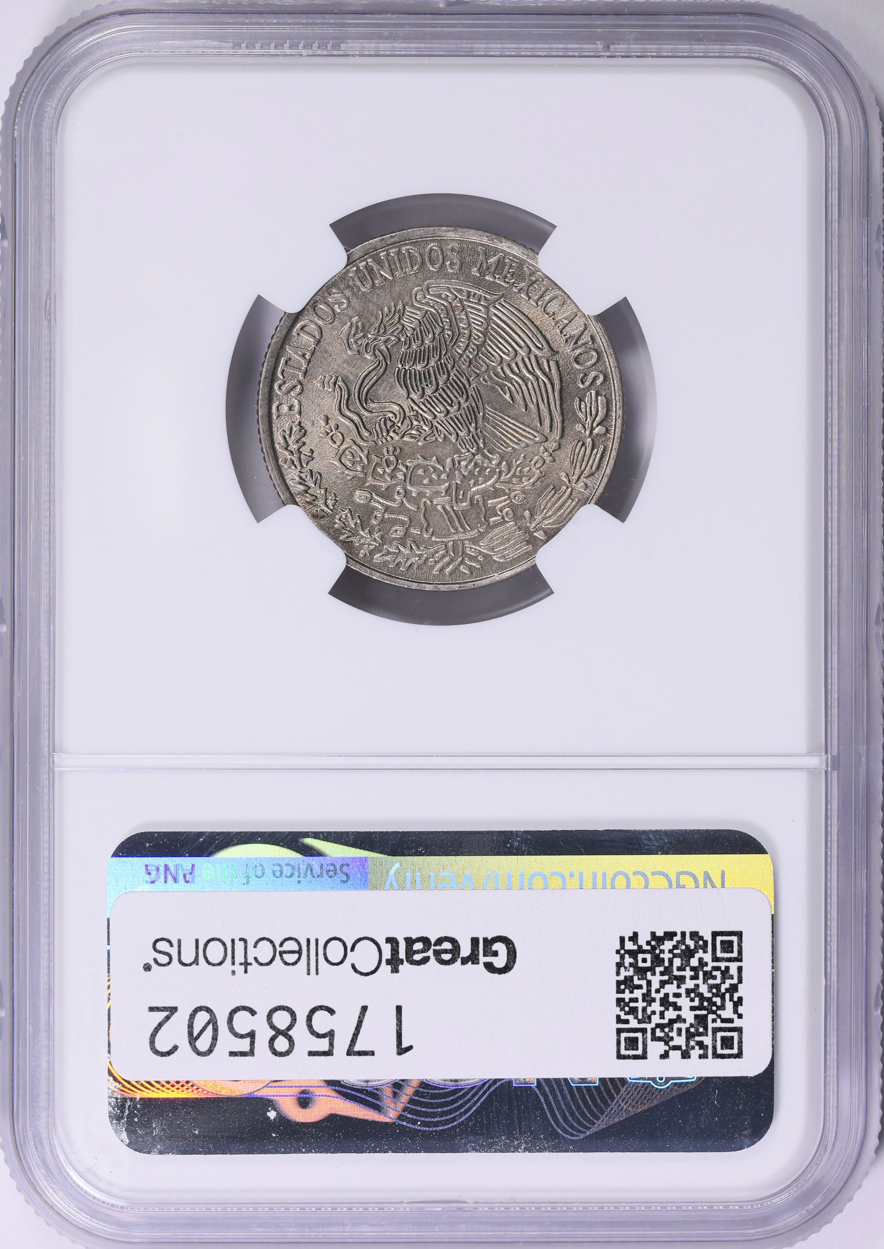 Mexico 1980-Mo 50 Centavos Narrow Date, Square 9 KM-452 NGC MS-67 (Item ...