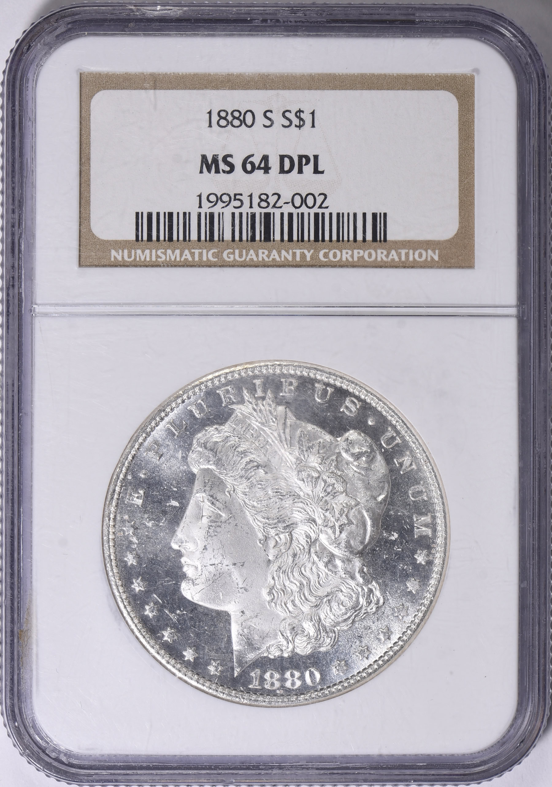 1880-S Morgan Silver Dollar NGC MS-64 DMPL (Item 1758875) | GreatCollections Coin Auctions