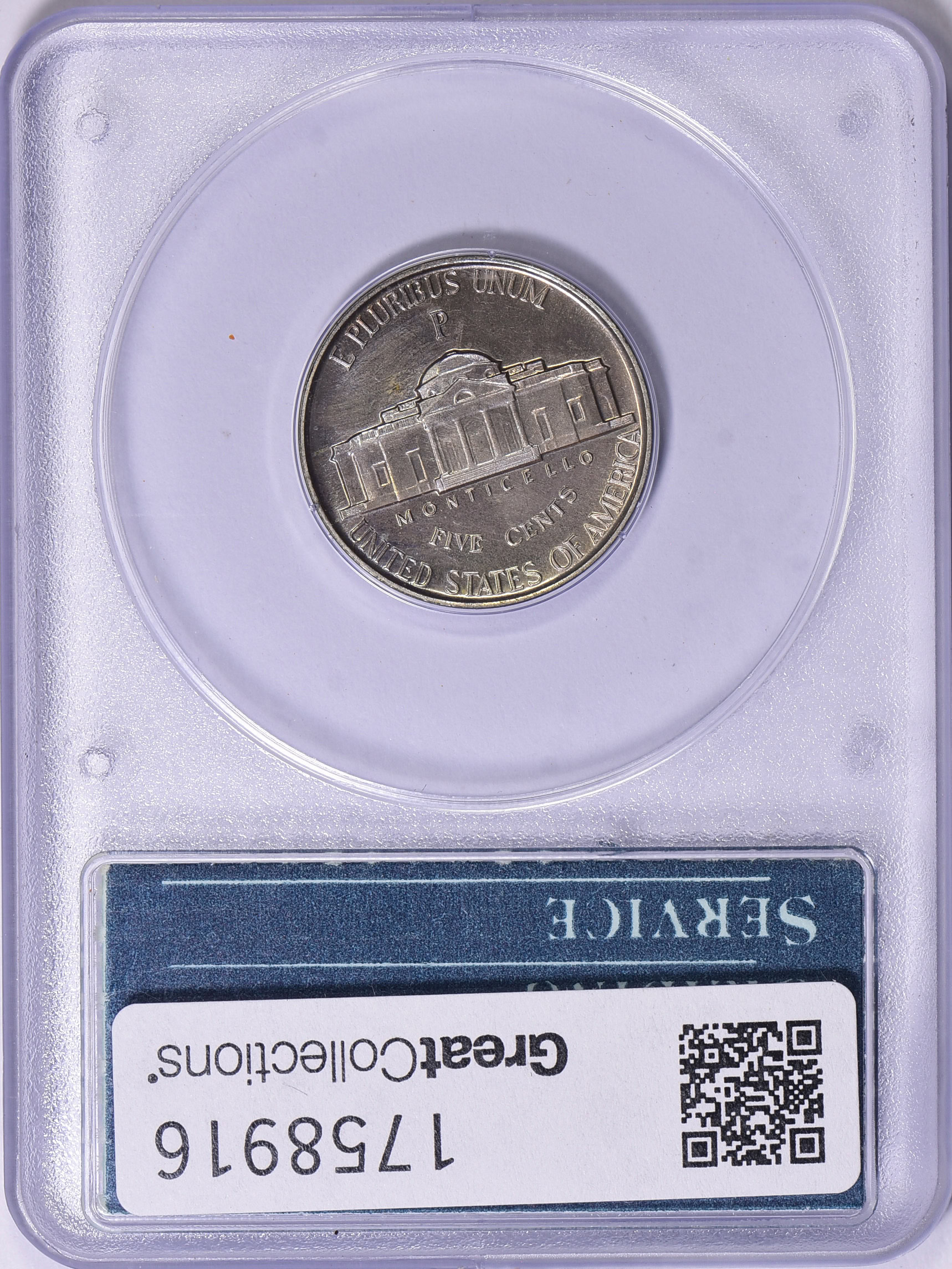 1942-P Jefferson Nickel Type 2 PCGS Proof-65 (CAC Green) (Toned) OGH (1st Gen) (Item 1758916 ...