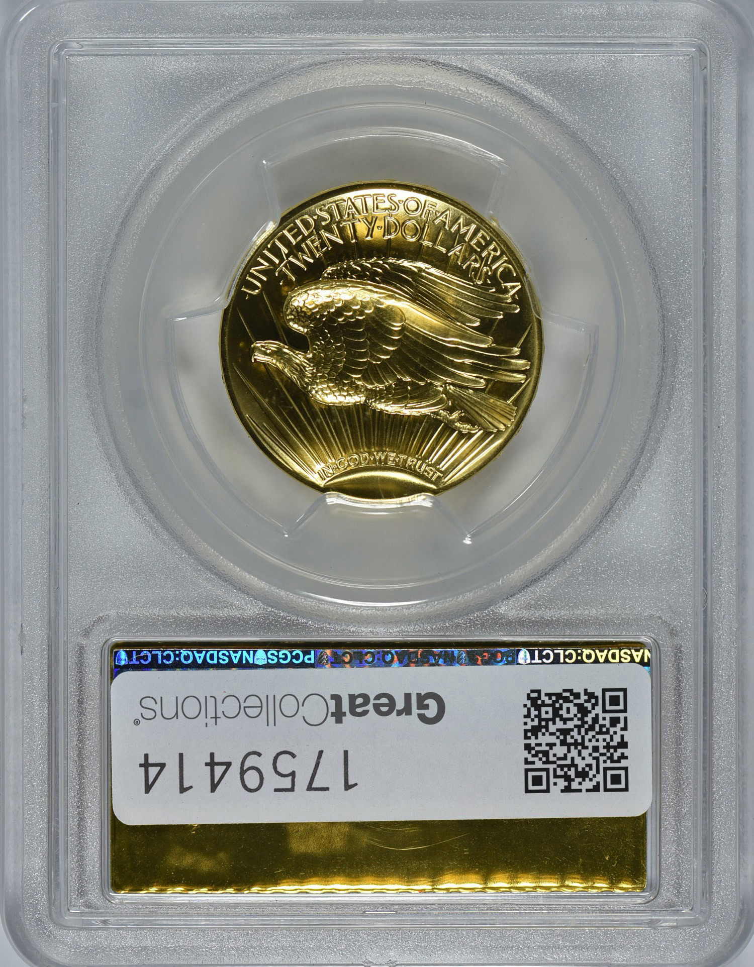 2009 MMIX Ultra High Relief $20 Gold PCGS MS-70 PL (Gold Foil Label ...