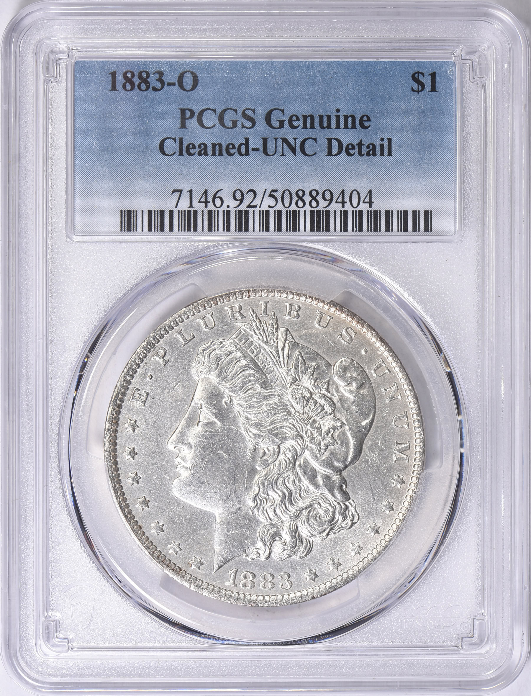 1883-O Morgan Silver Dollar PCGS Genuine Unc Details (Item 1759502) | GreatCollections Coin Auctions