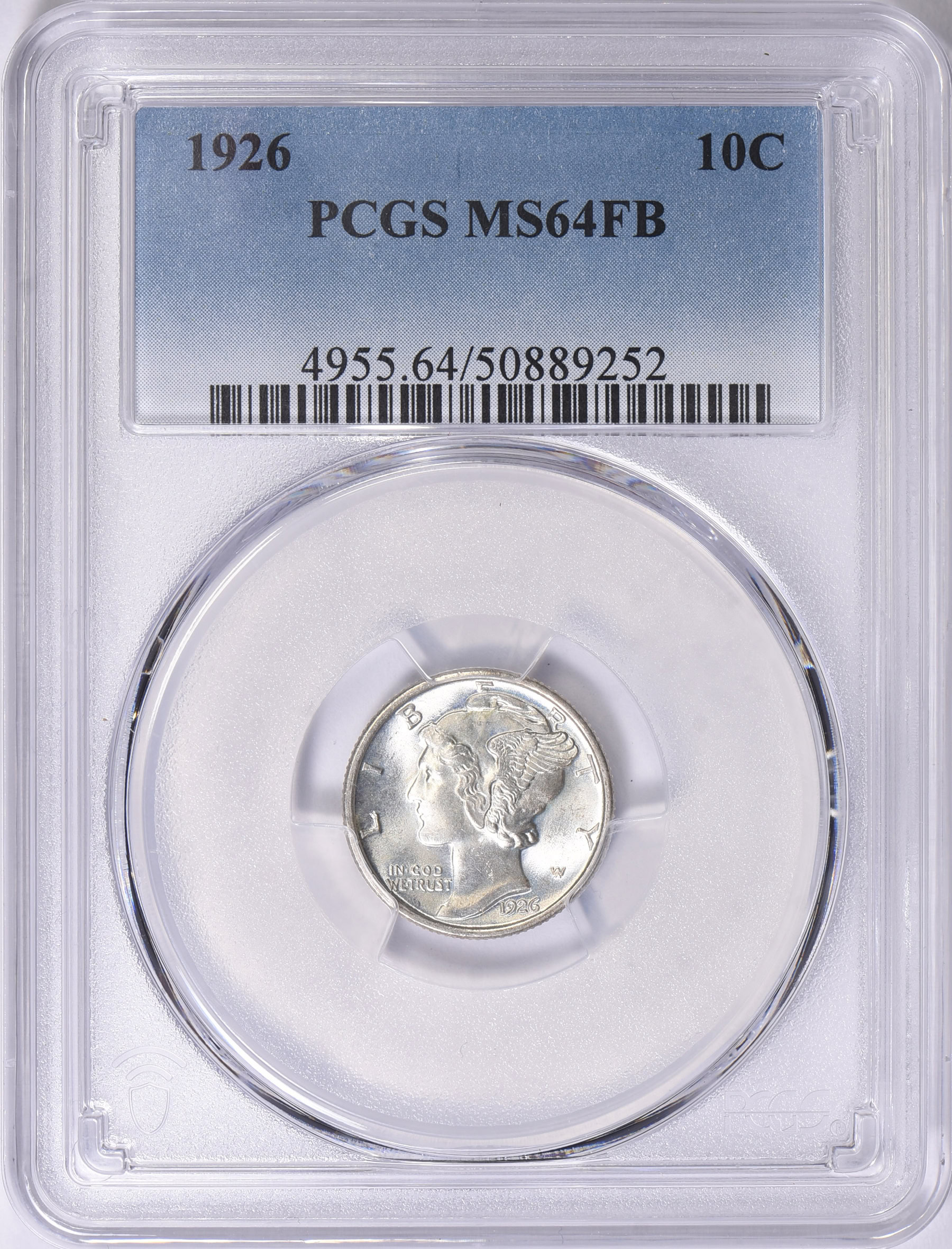 1926 Mercury Dime PCGS MS-64 FB (Item 1759536) | GreatCollections Coin Auctions