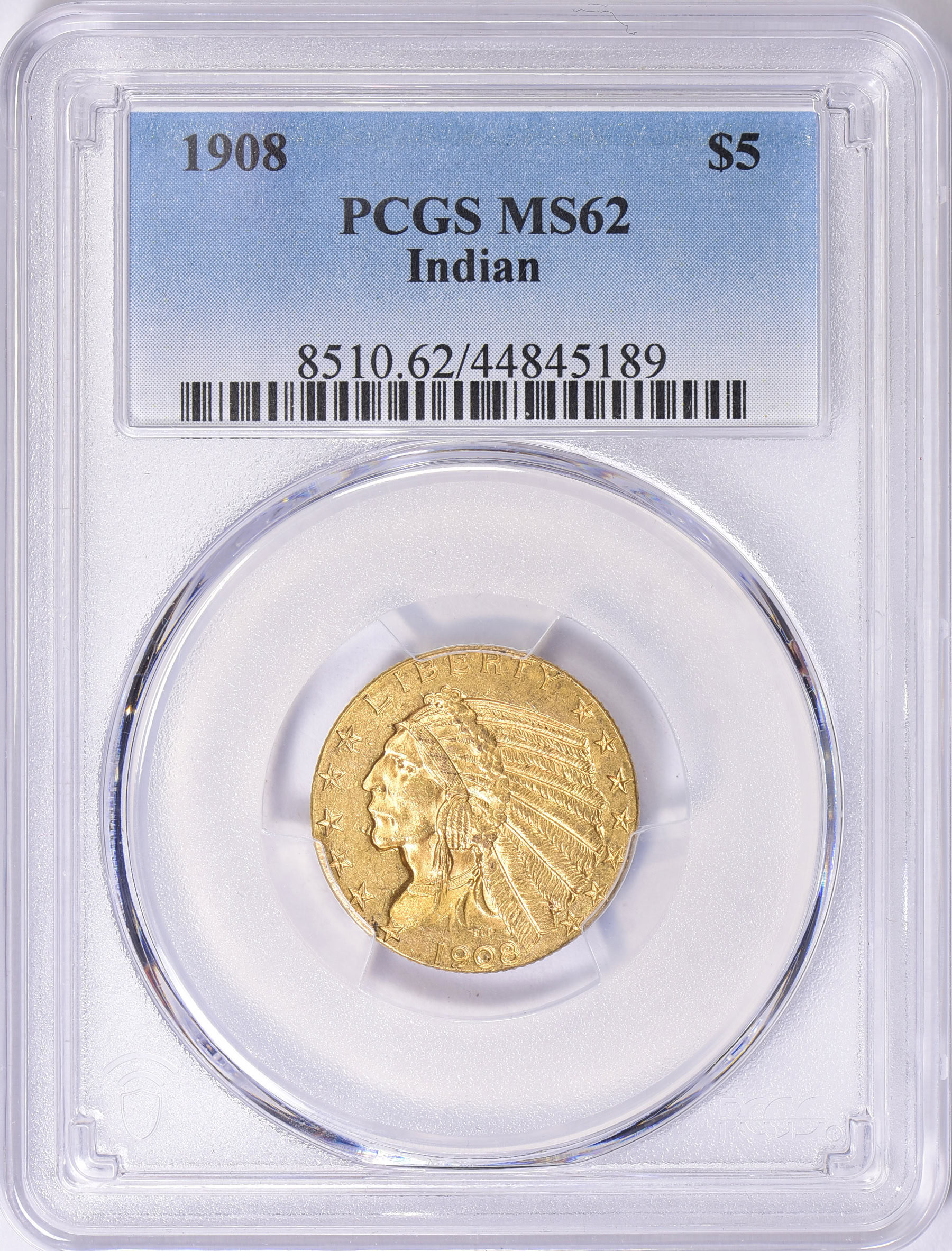 1908 Indian Gold Half Eagle PCGS MS-62 (Item 1759595 ...
