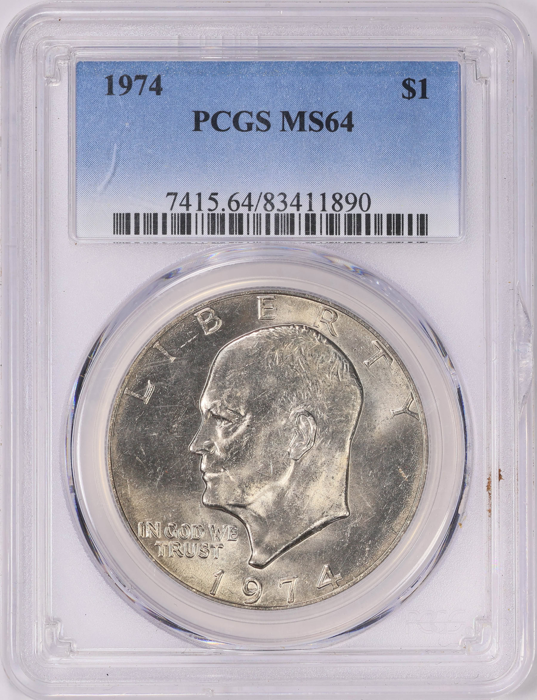 1974 Eisenhower Dollar PCGS MS-64 (Item 1759661) | GreatCollections ...