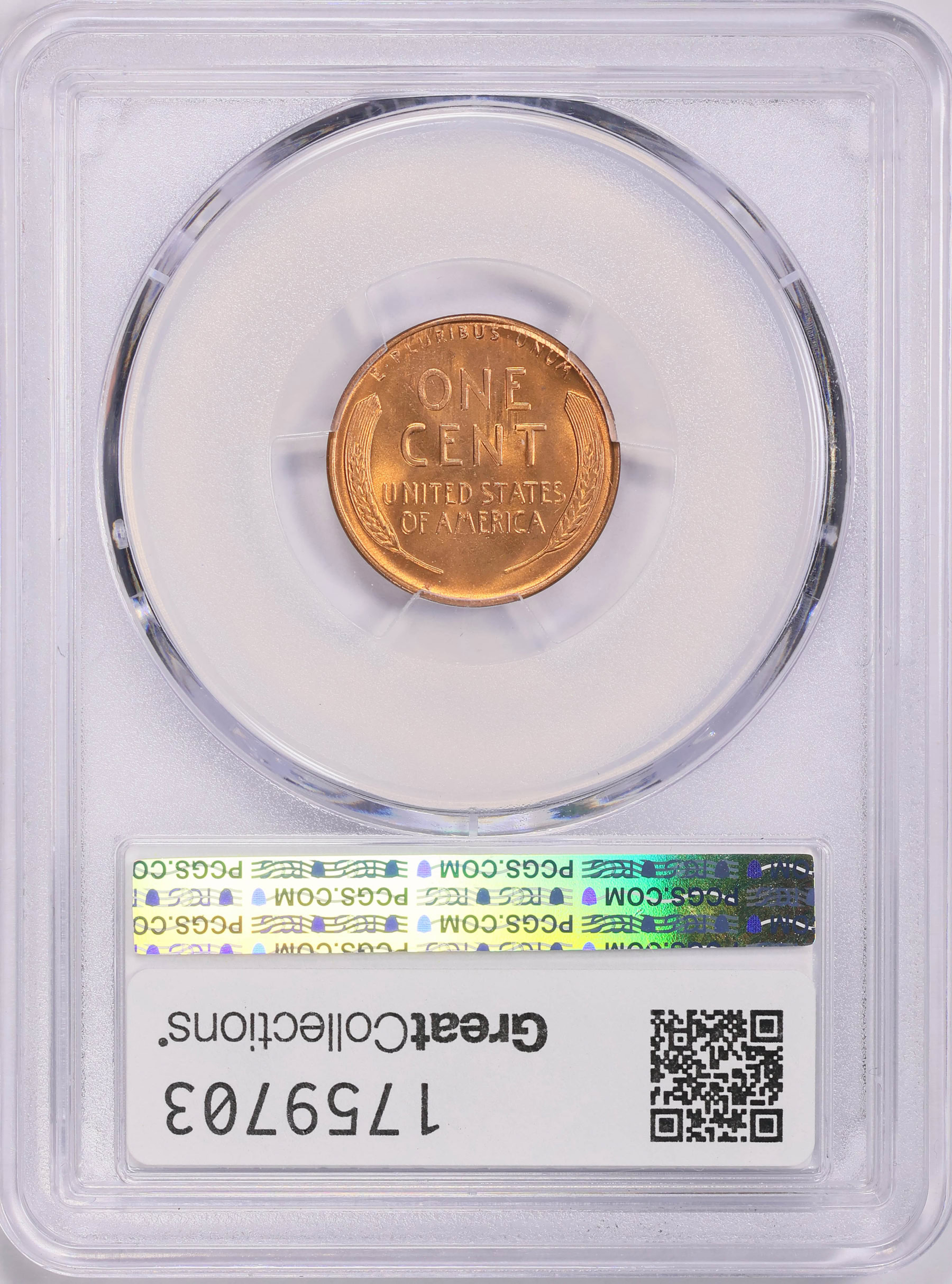 1941-S Lincoln Cent PCGS MS-67 RD (CAC Green) (Item 1759703) | GreatCollections Coin Auctions