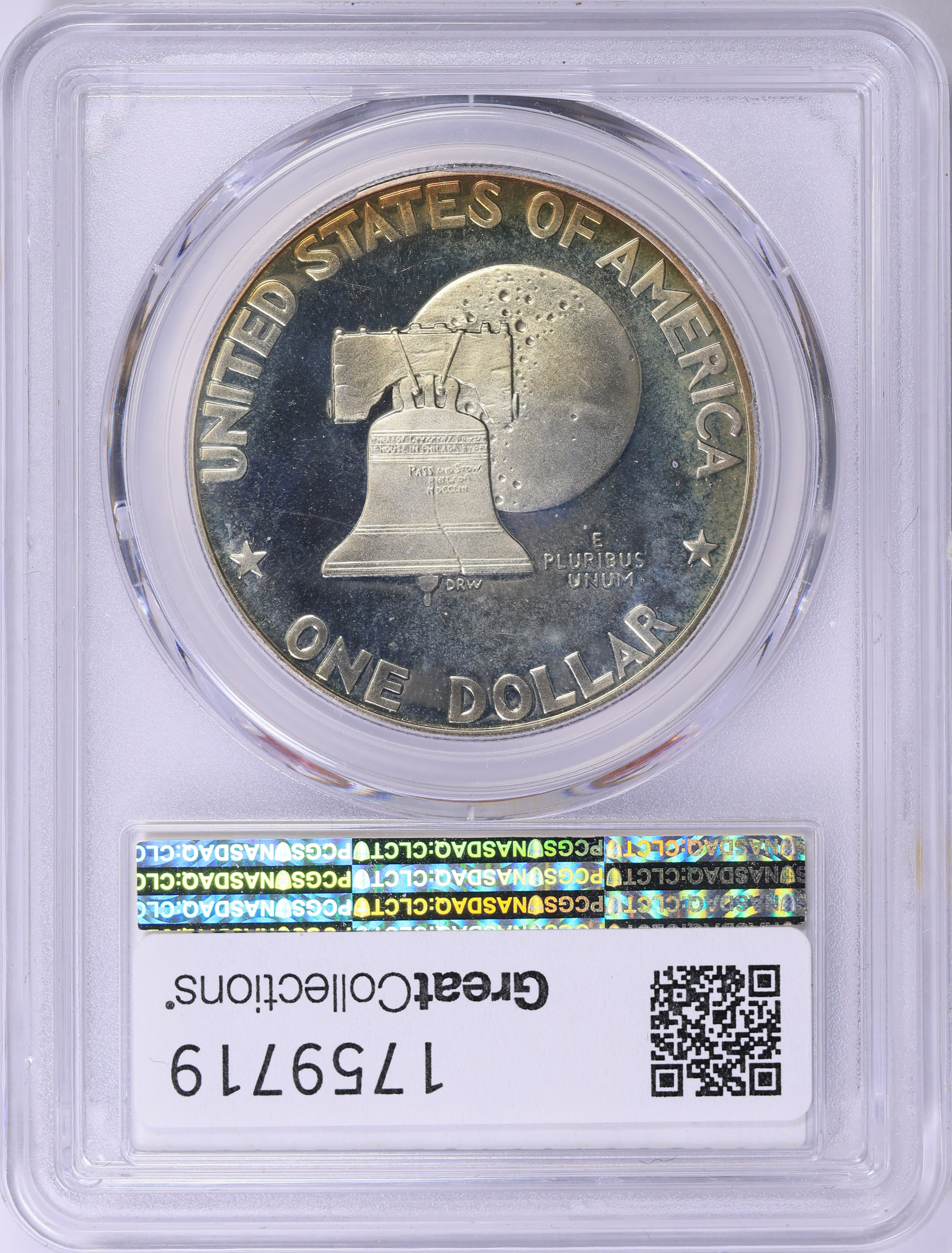 1976-S Eisenhower Dollar Silver PCGS Proof-68 DCAM (Toned) (Item 1759719) | GreatCollections ...